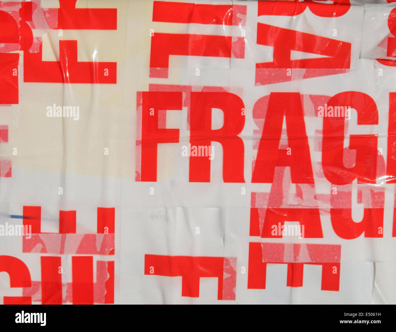 Fragile packet parcel Stock Photo - Alamy