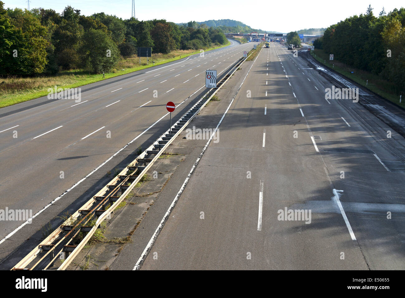 completely closed motorway Stock Photo - Alamy