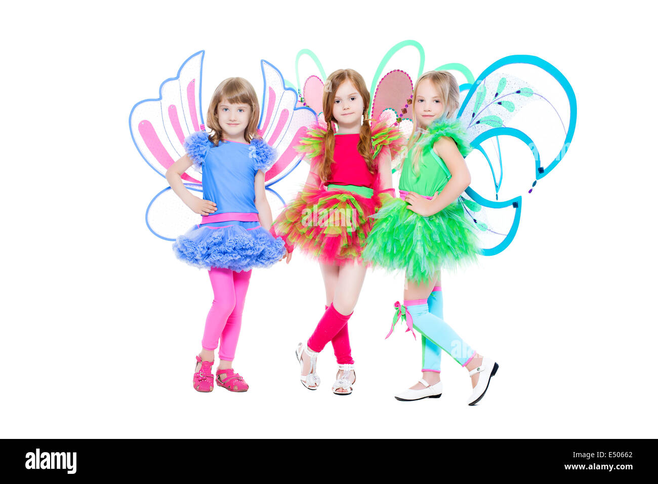 Three little girls hi-res stock photography and images - Alamy