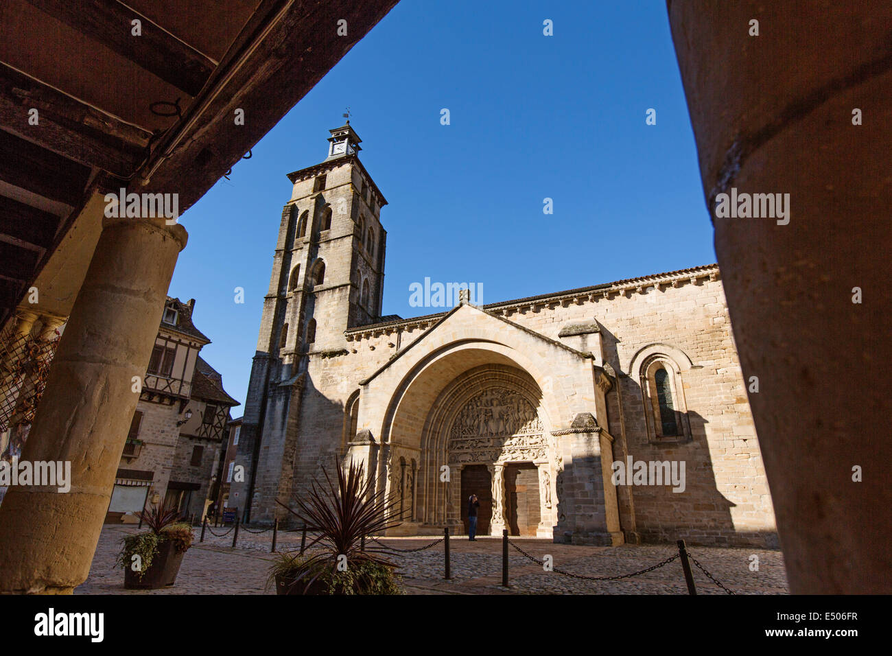 Romanesque tympanum portico Benedictine Abbey Cluniac monastery Moissac ...