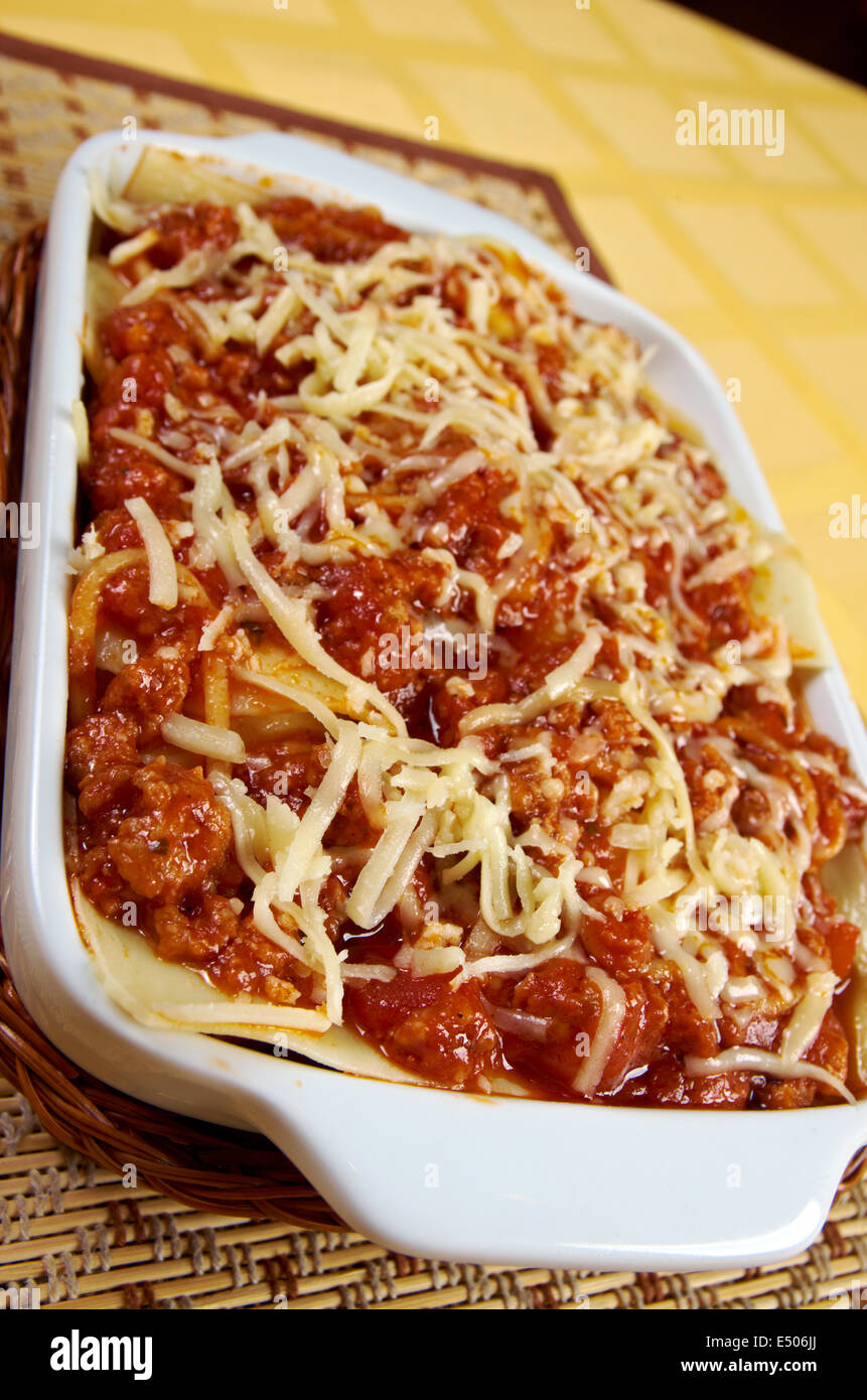 Beef lasagna hi-res stock photography and images - Alamy
