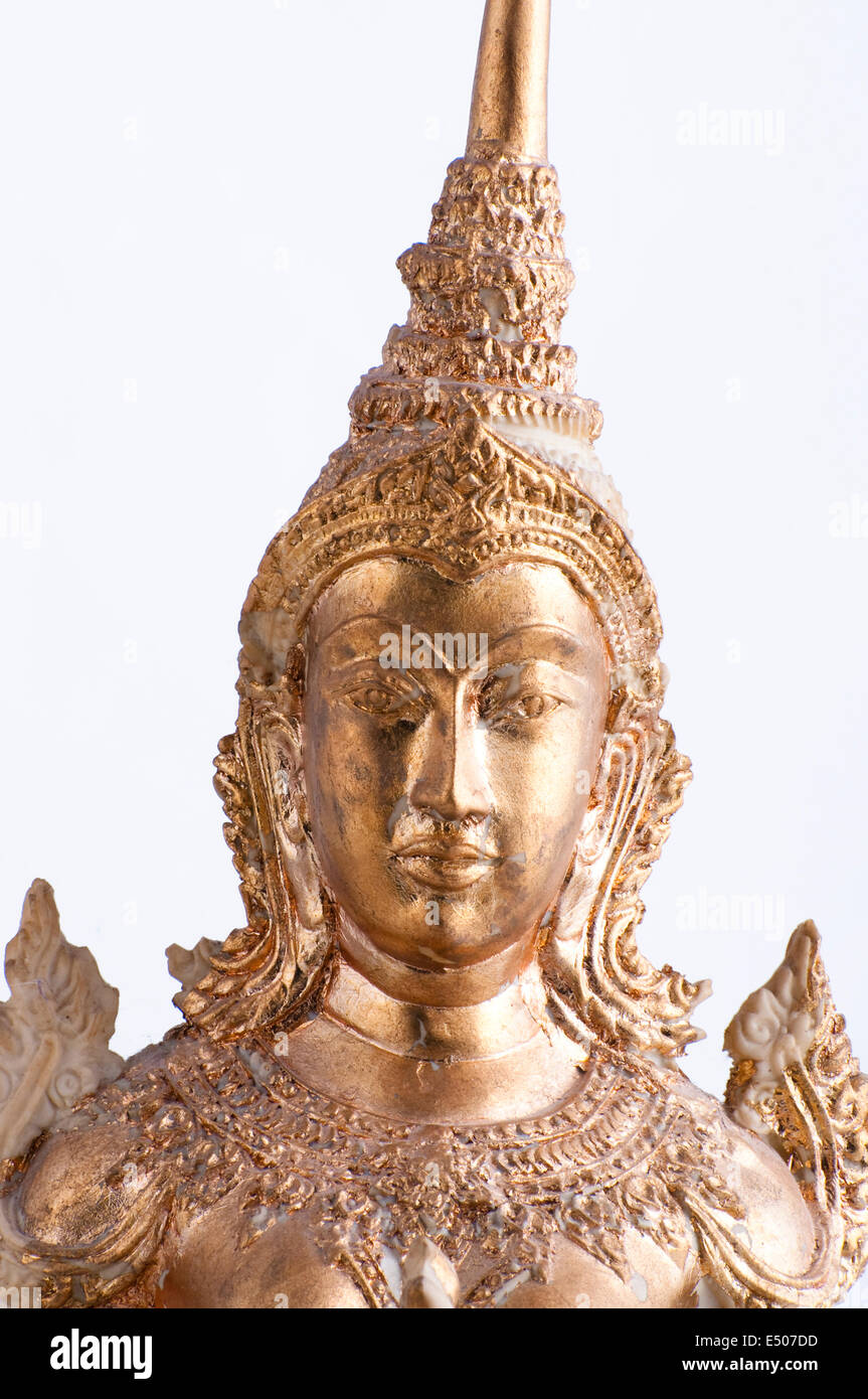 Picture of a gold statue. Nice details and view Stock Photo - Alamy