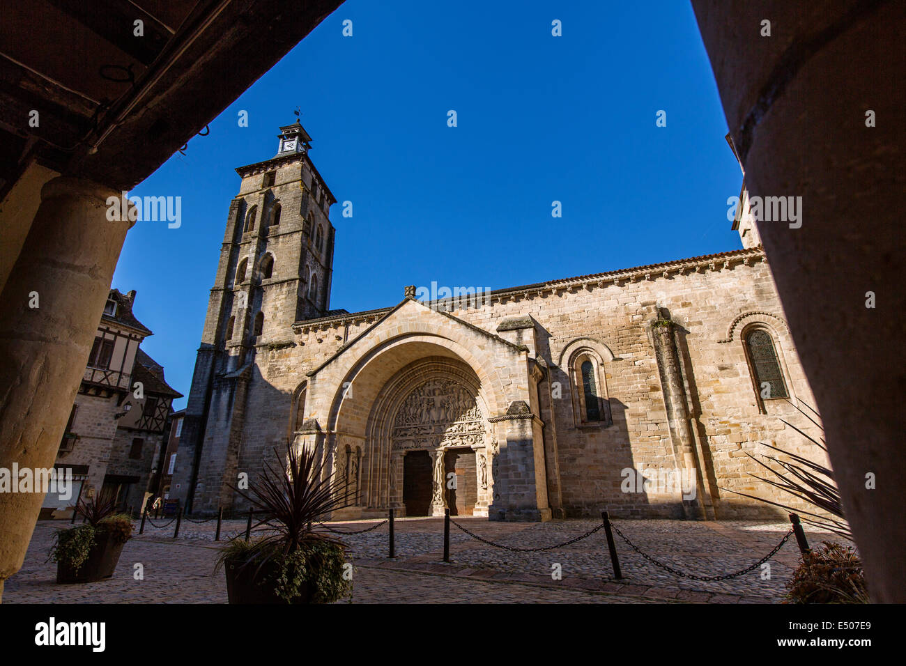 Romanesque tympanum portico Benedictine Abbey Cluniac monastery Moissac ...