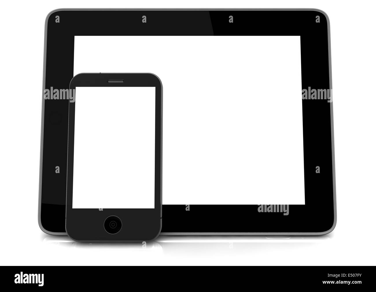 tablet and phone Stock Photo - Alamy