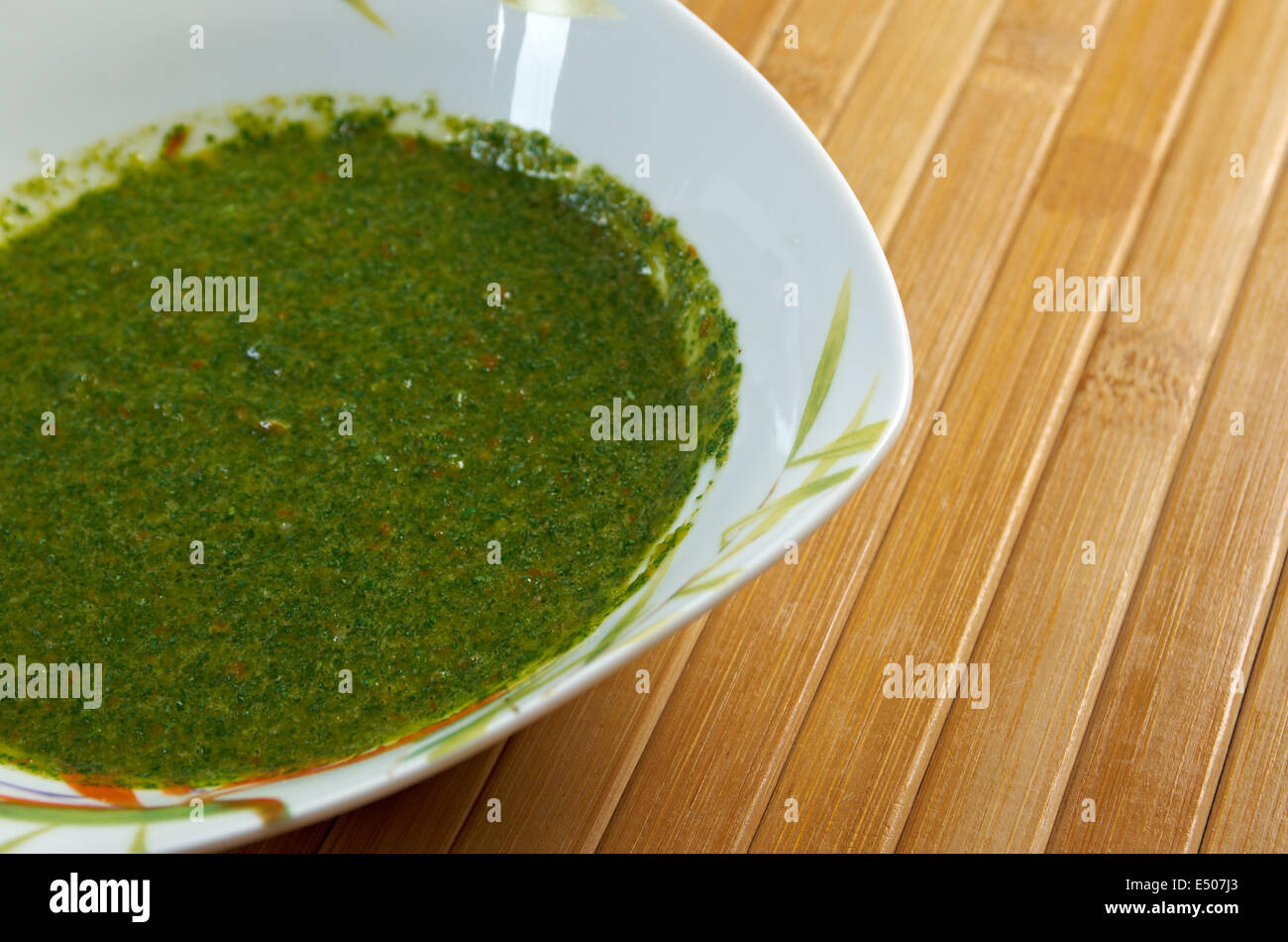 Yemenite sauce zhug Stock Photo - Alamy