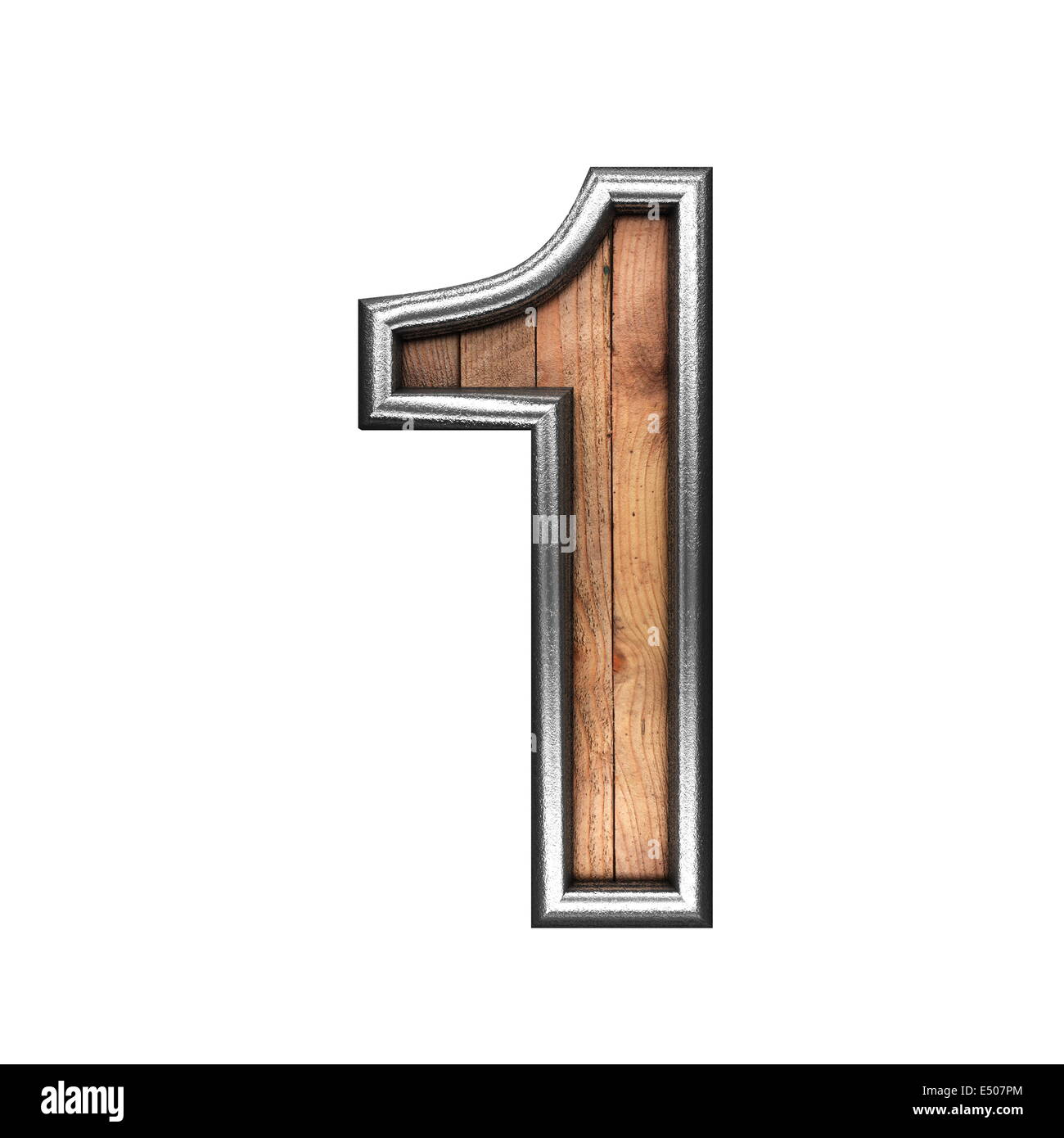 isolated metal figure with wood Stock Photo - Alamy