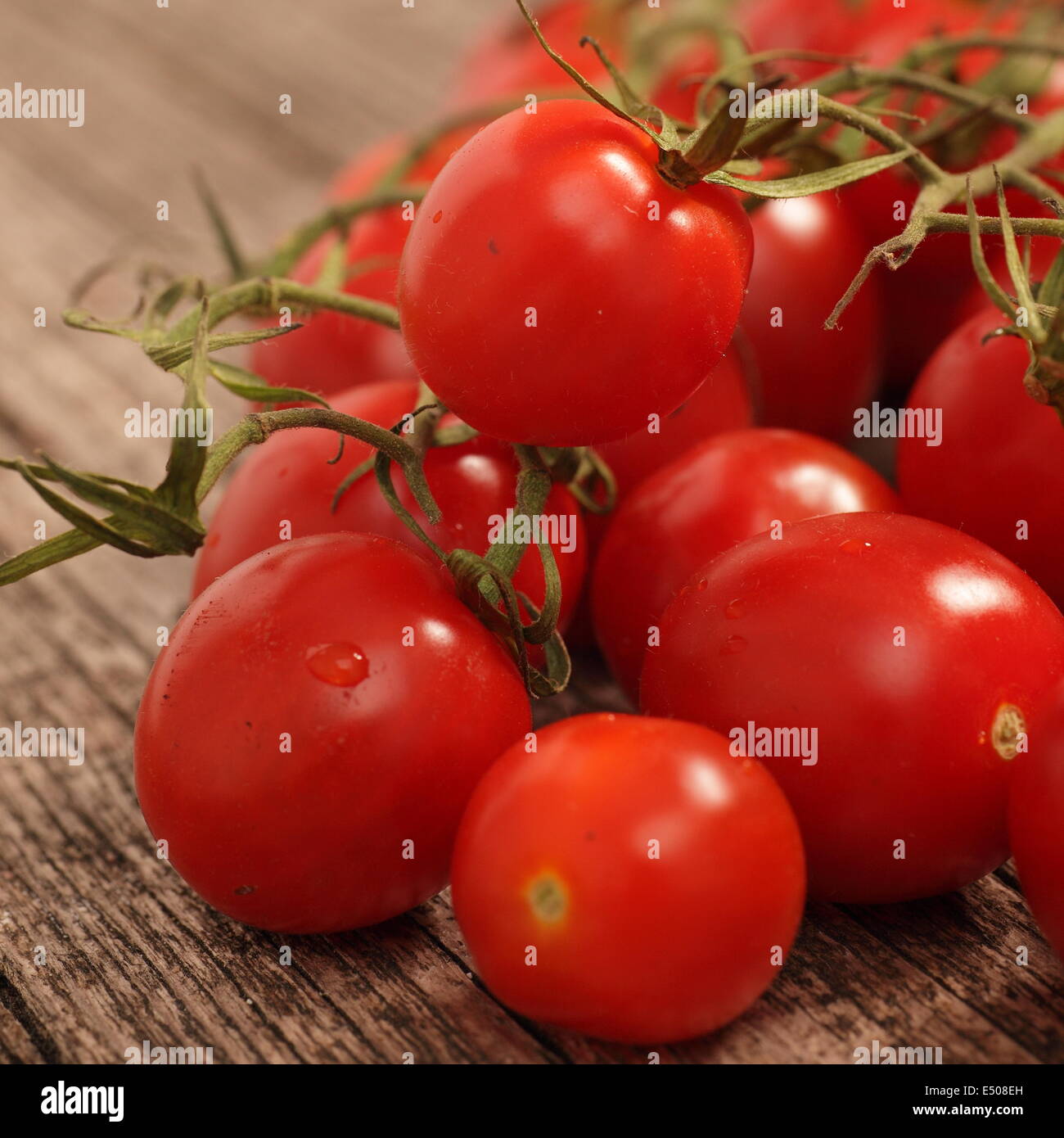 Fresh ripe red cherry tomatoes Stock Photo - Alamy