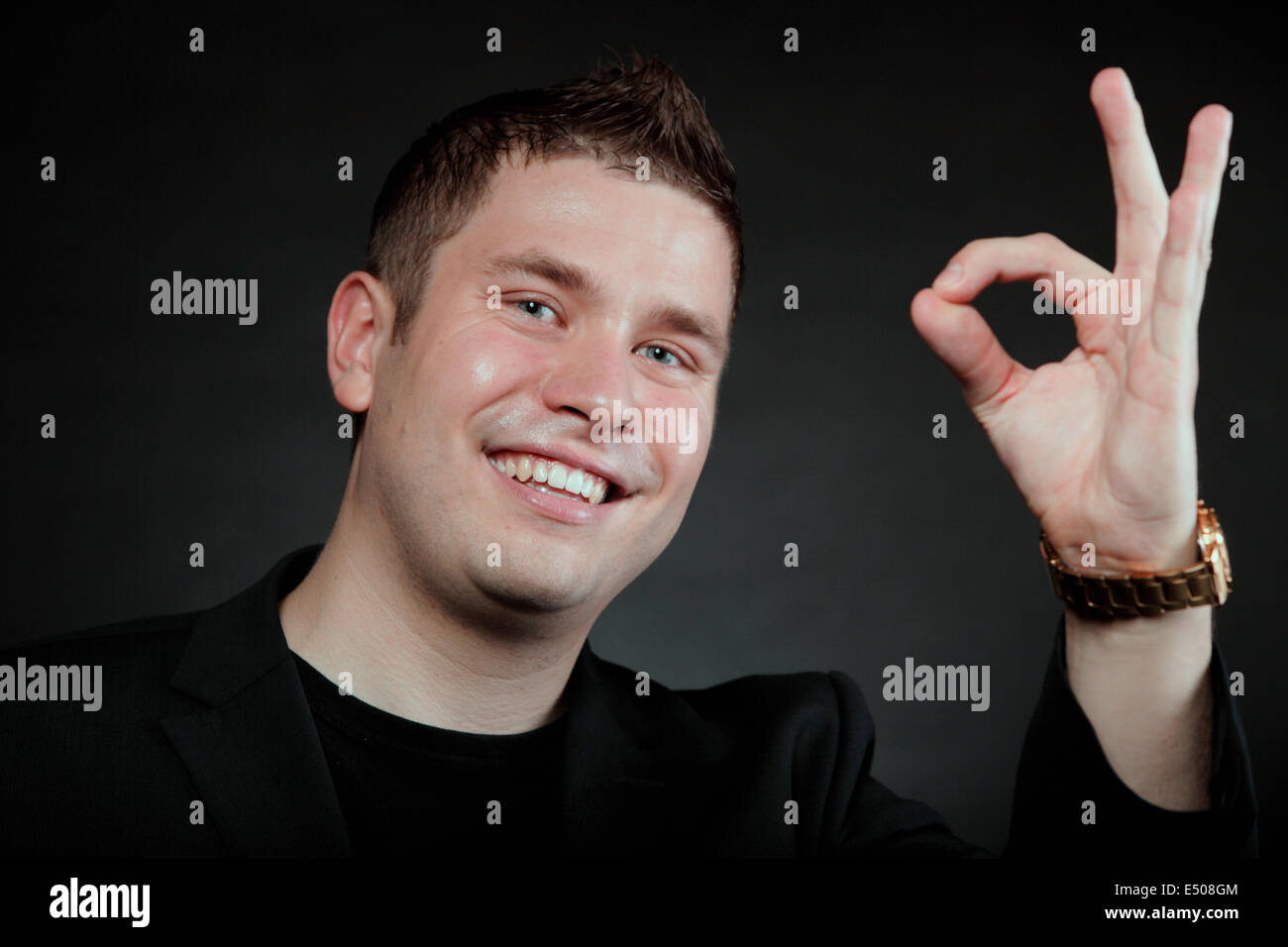 Student ok sign hi-res stock photography and images - Alamy