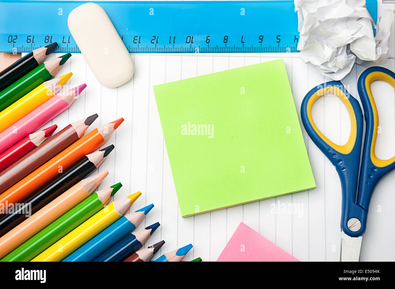 School tools hi-res stock photography and images - Alamy