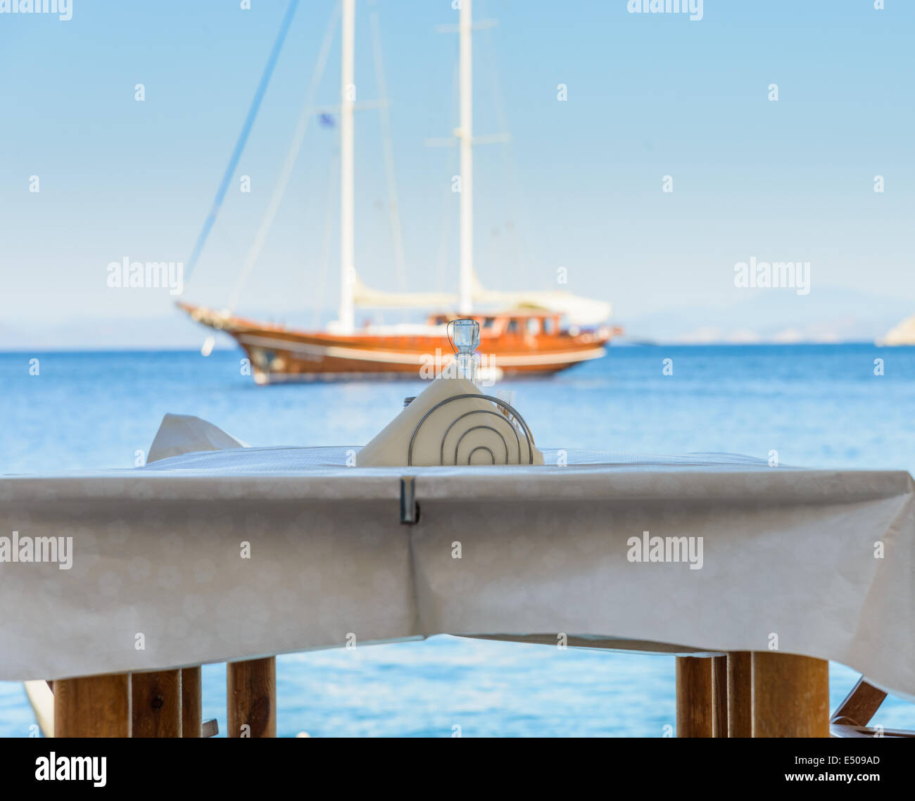 sea view from cafe Stock Photo - Alamy
