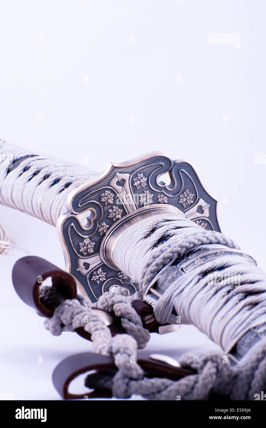 Picture of a samurai´s sword with nice details Stock Photo - Alamy