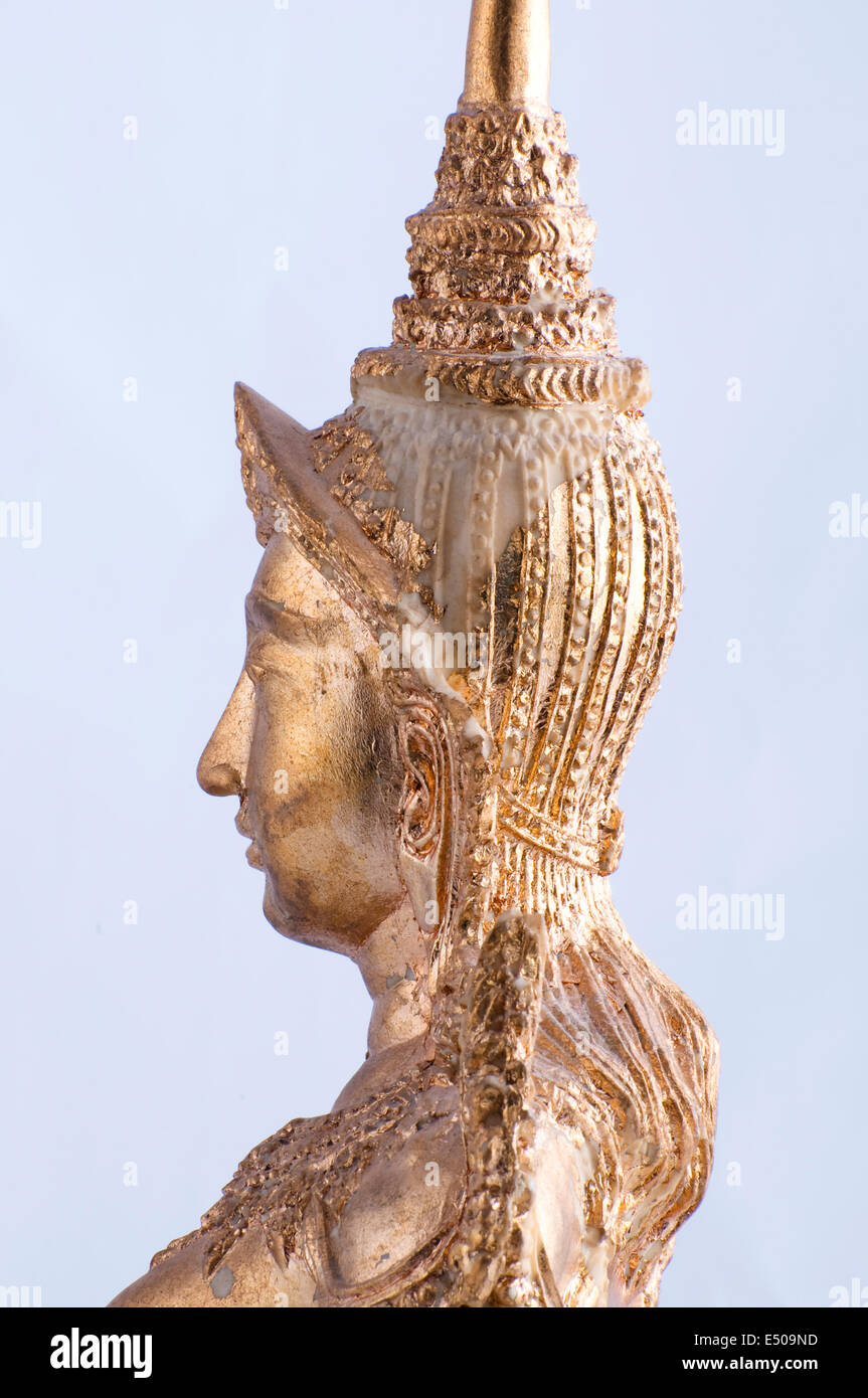 Picture of a gold statue. Nice details and view Stock Photo - Alamy