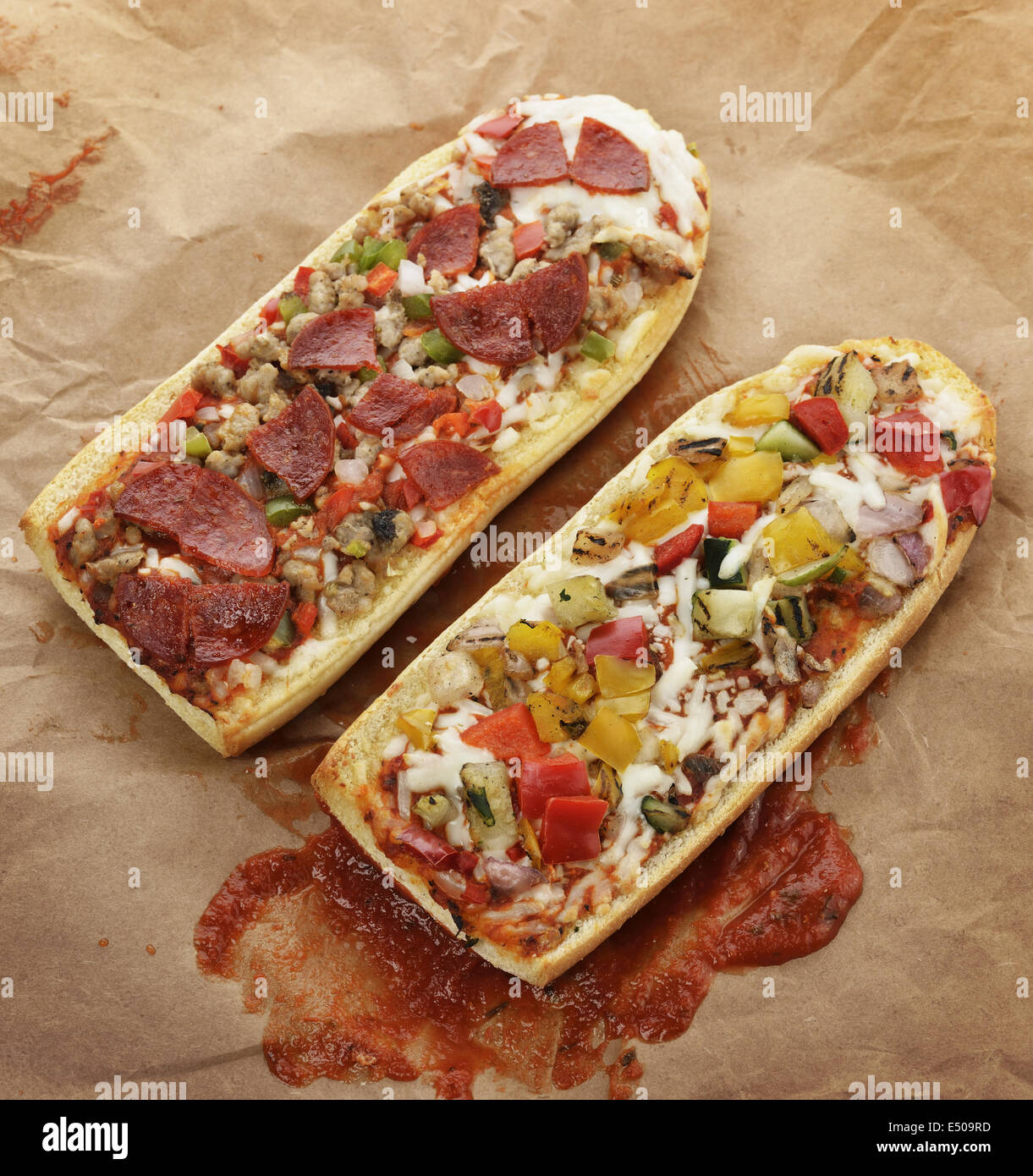 Pepperoni french bread pizza hi-res stock photography and images - Alamy