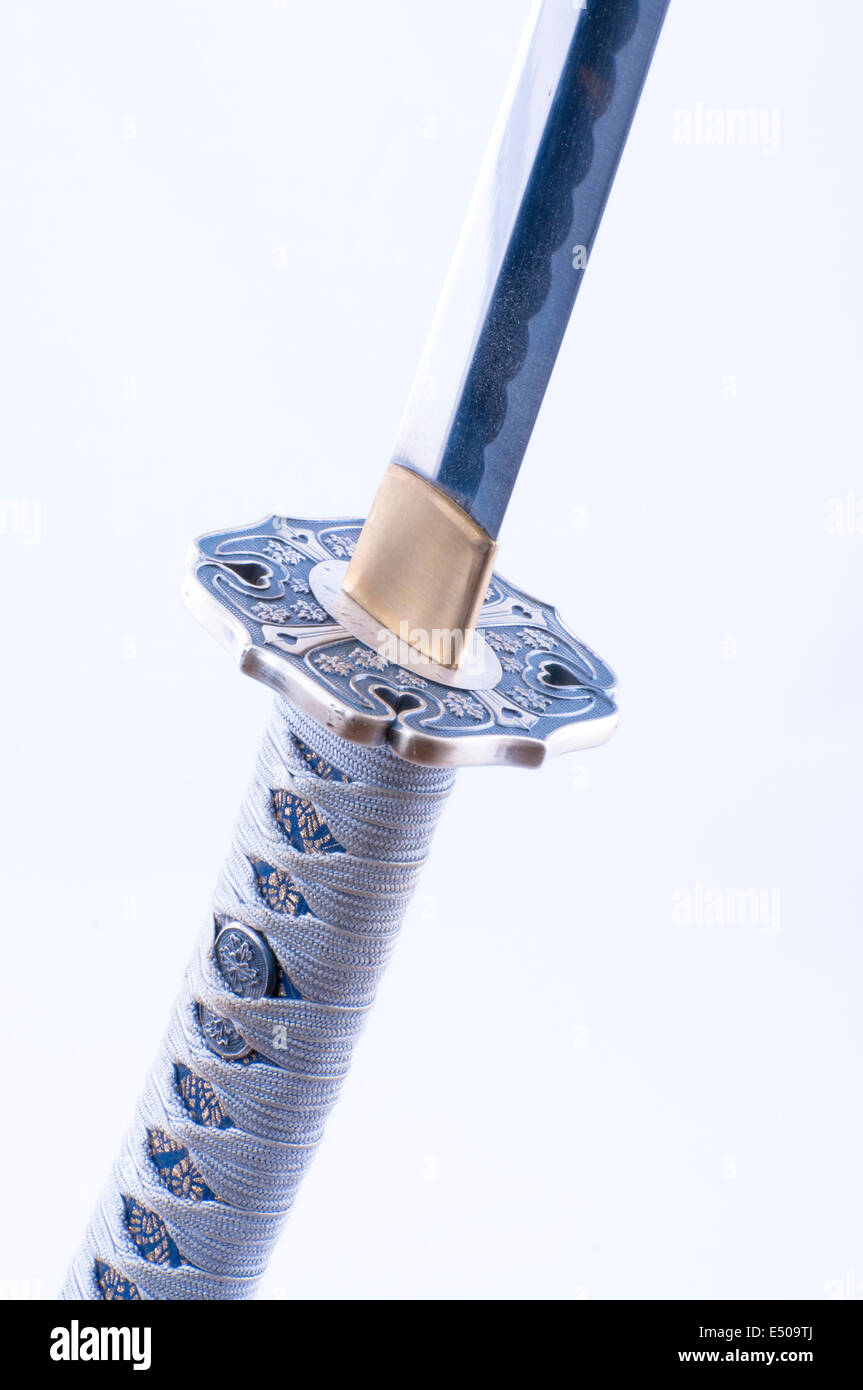 Picture of a samurai´s sword with nice details Stock Photo - Alamy