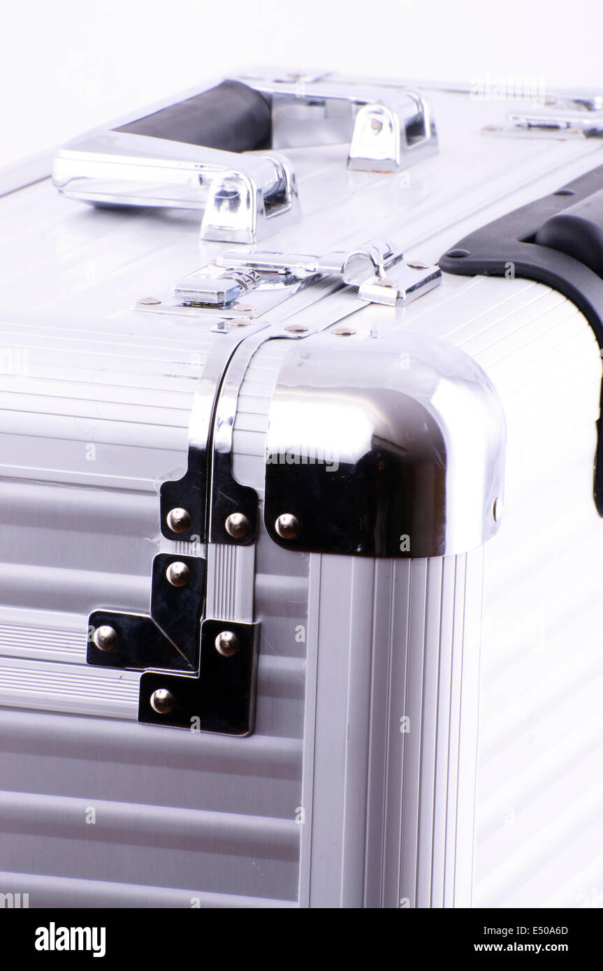 Picture of an aluminum case with details Stock Photo - Alamy