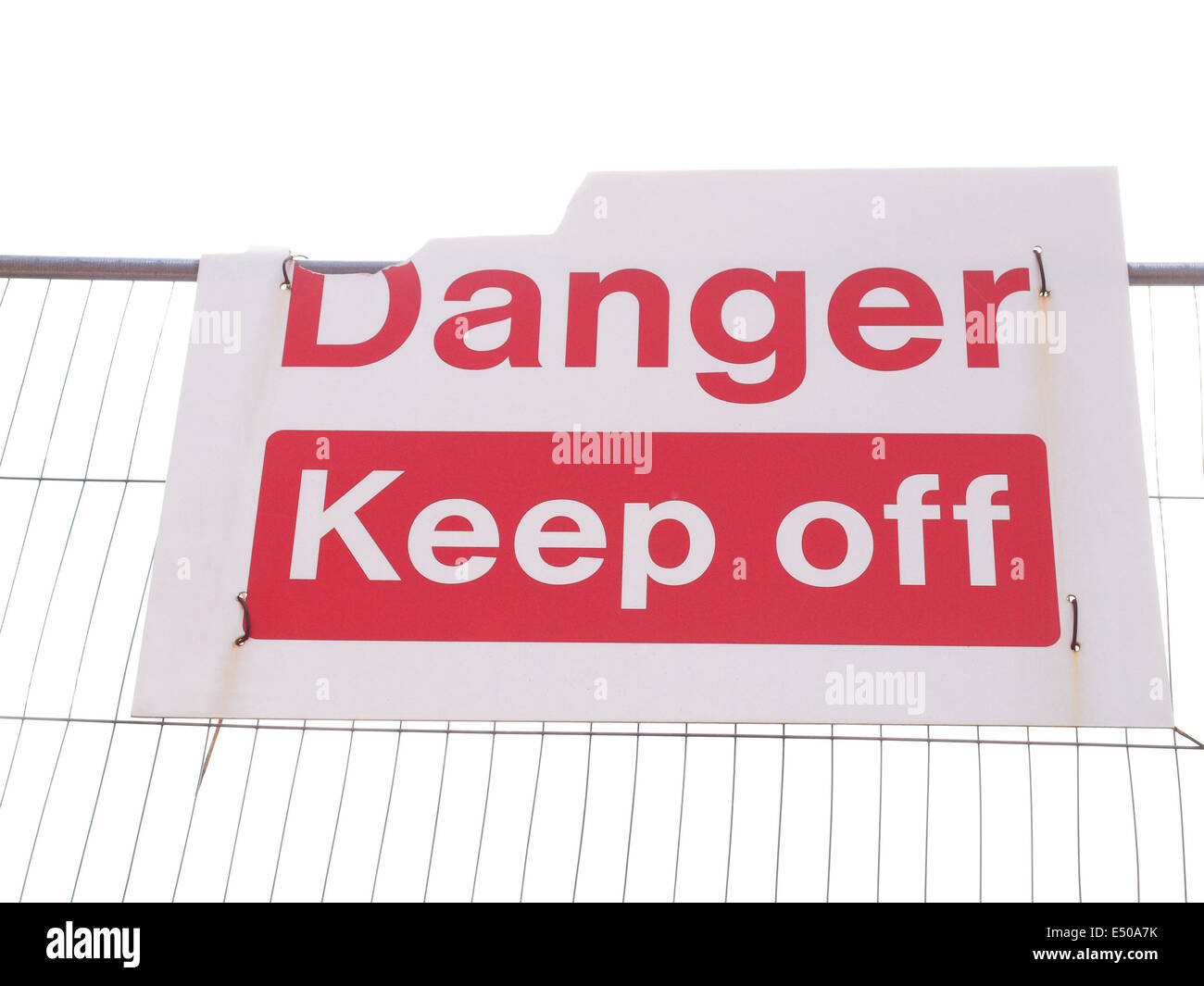 Danger keep off sign Stock Photo - Alamy