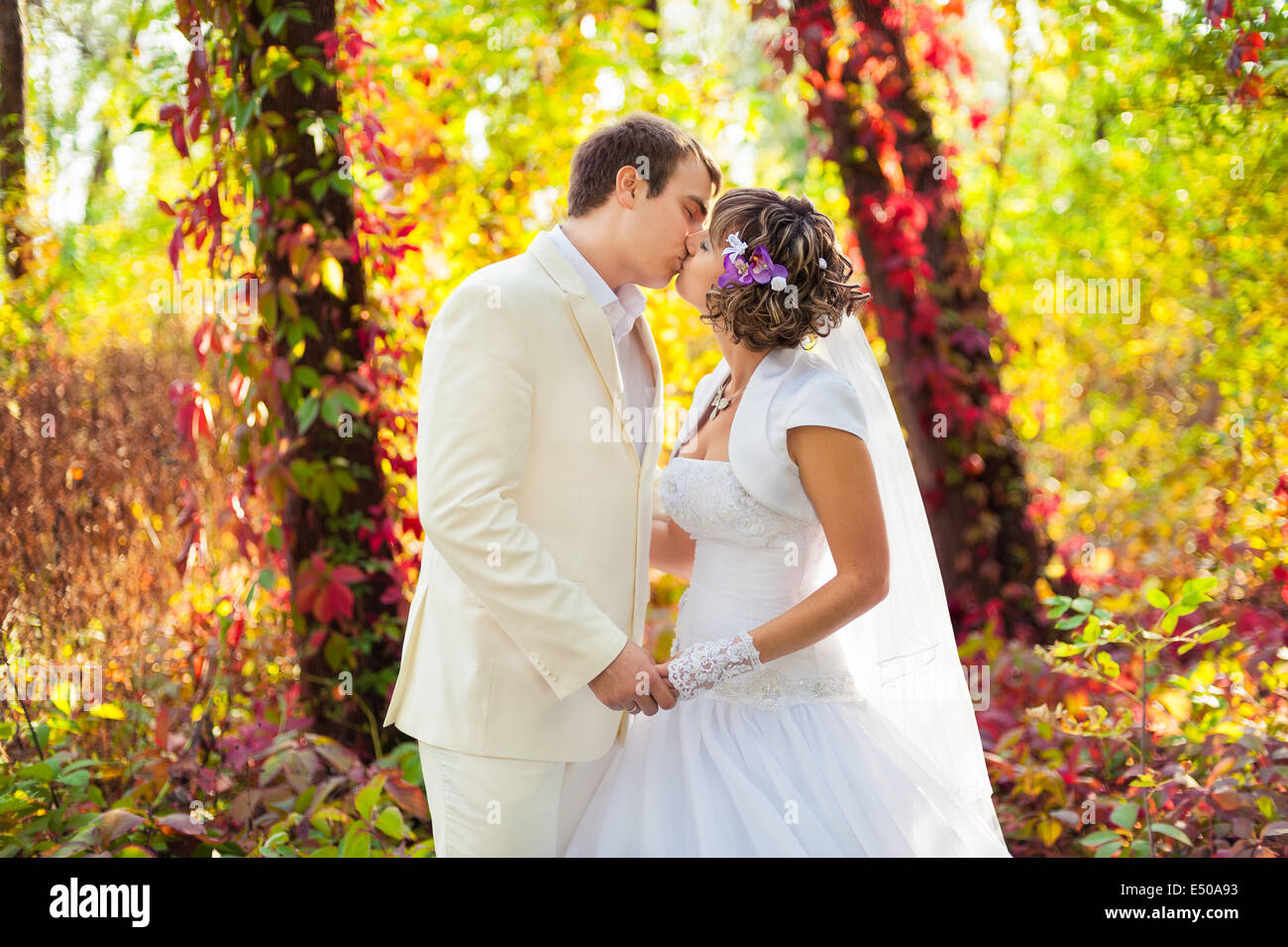 Groom and bride Stock Photo - Alamy