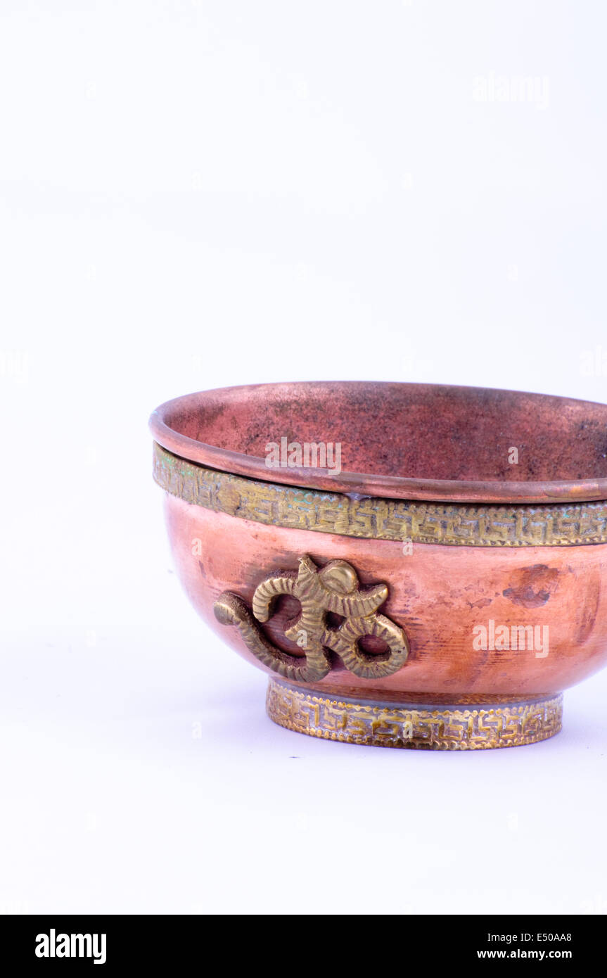 Picture of a bowl incense with ohm symbol Stock Photo - Alamy