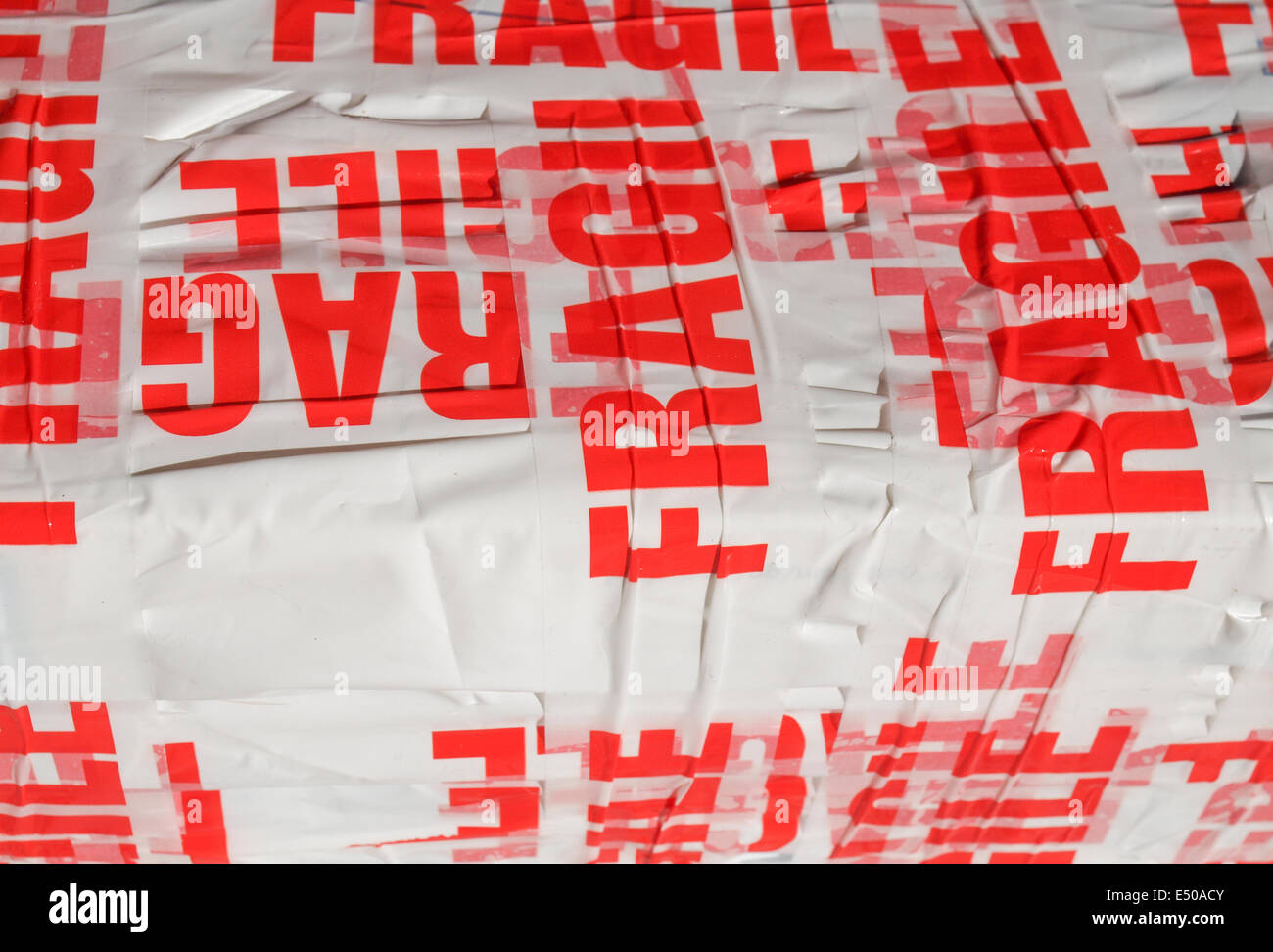 Fragile packet parcel Stock Photo - Alamy