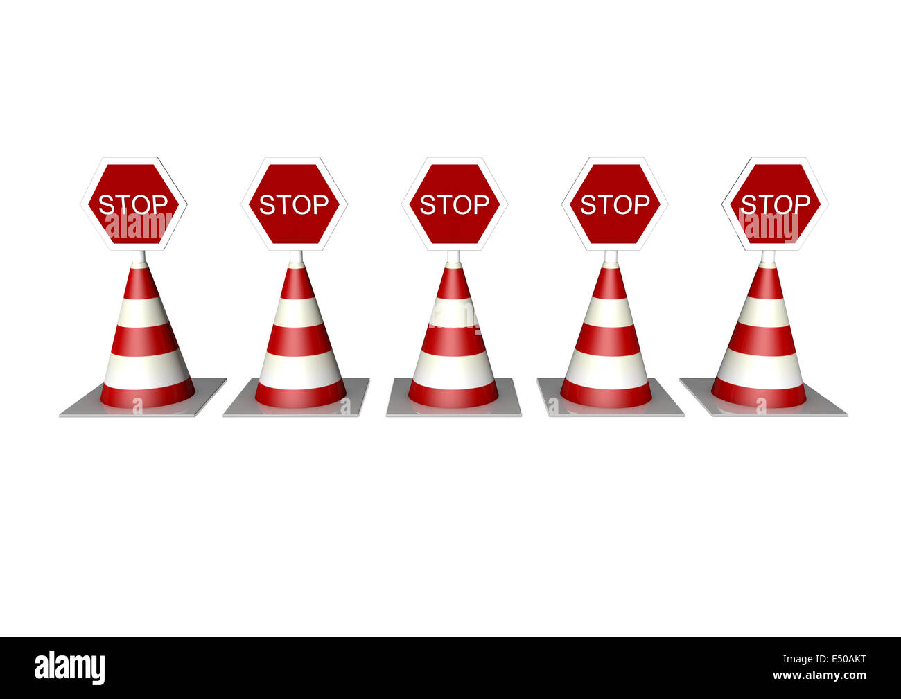 Construction zone sign Cut Out Stock Images & Pictures - Alamy