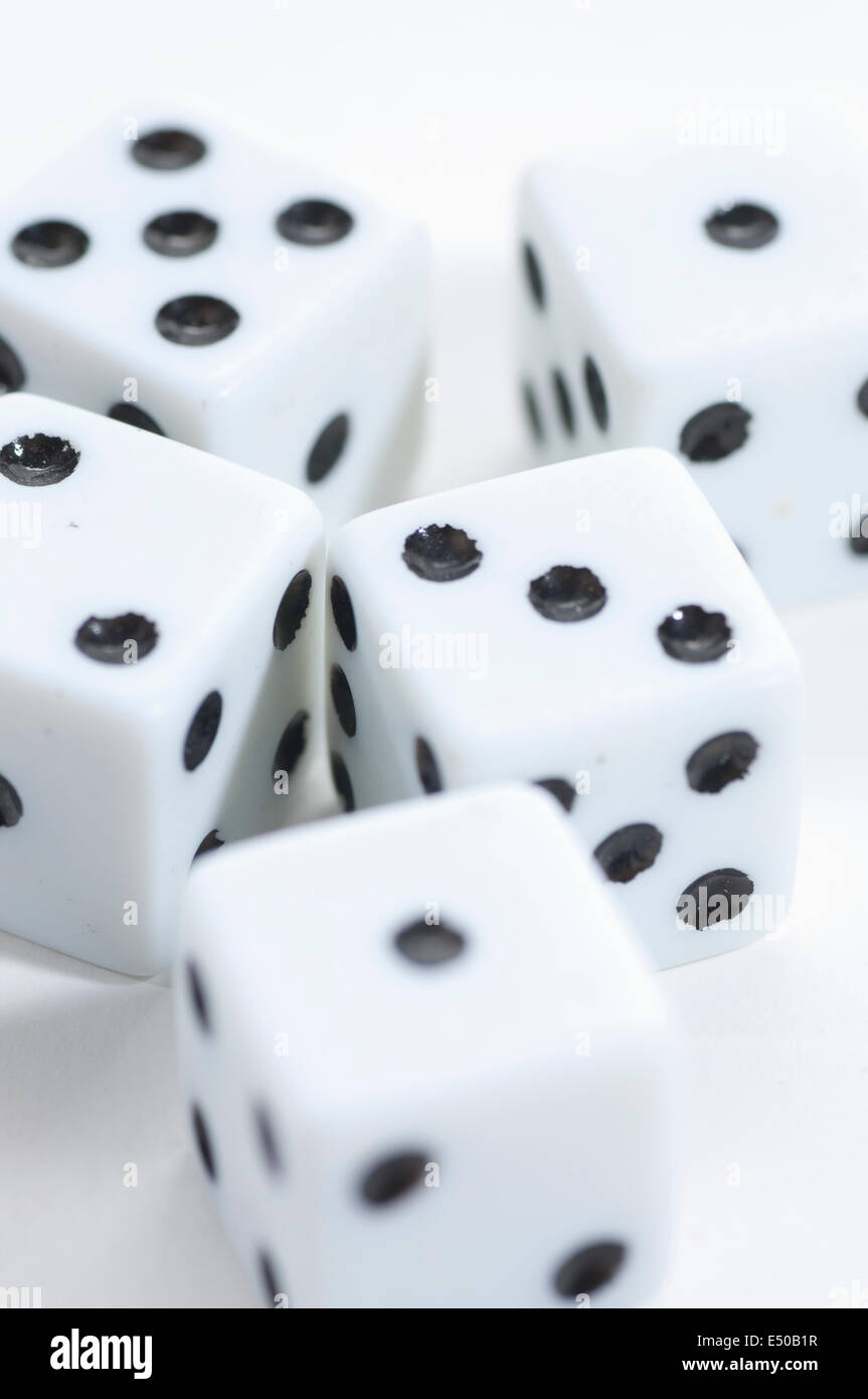 Dice picture over white background with details Stock Photo - Alamy