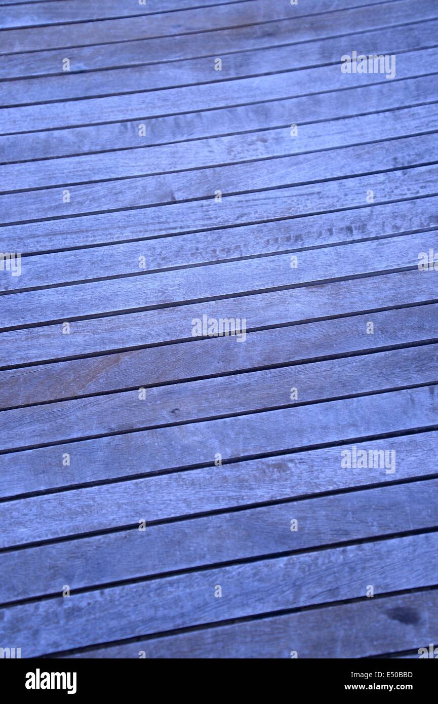 Old plank decking hi-res stock photography and images - Alamy