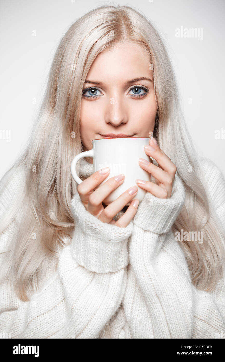 Woman tea cap hi-res stock photography and images - Alamy