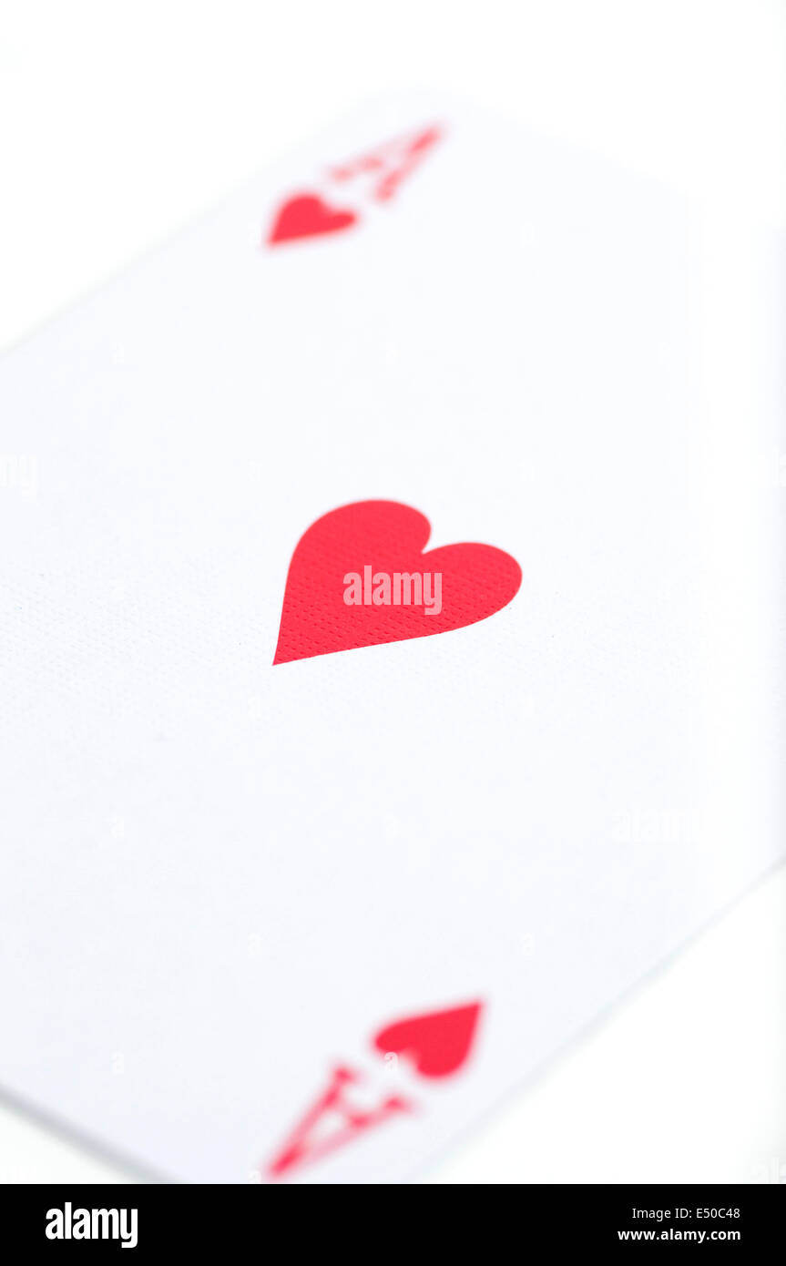 Poker cards picture over white background Stock Photo - Alamy