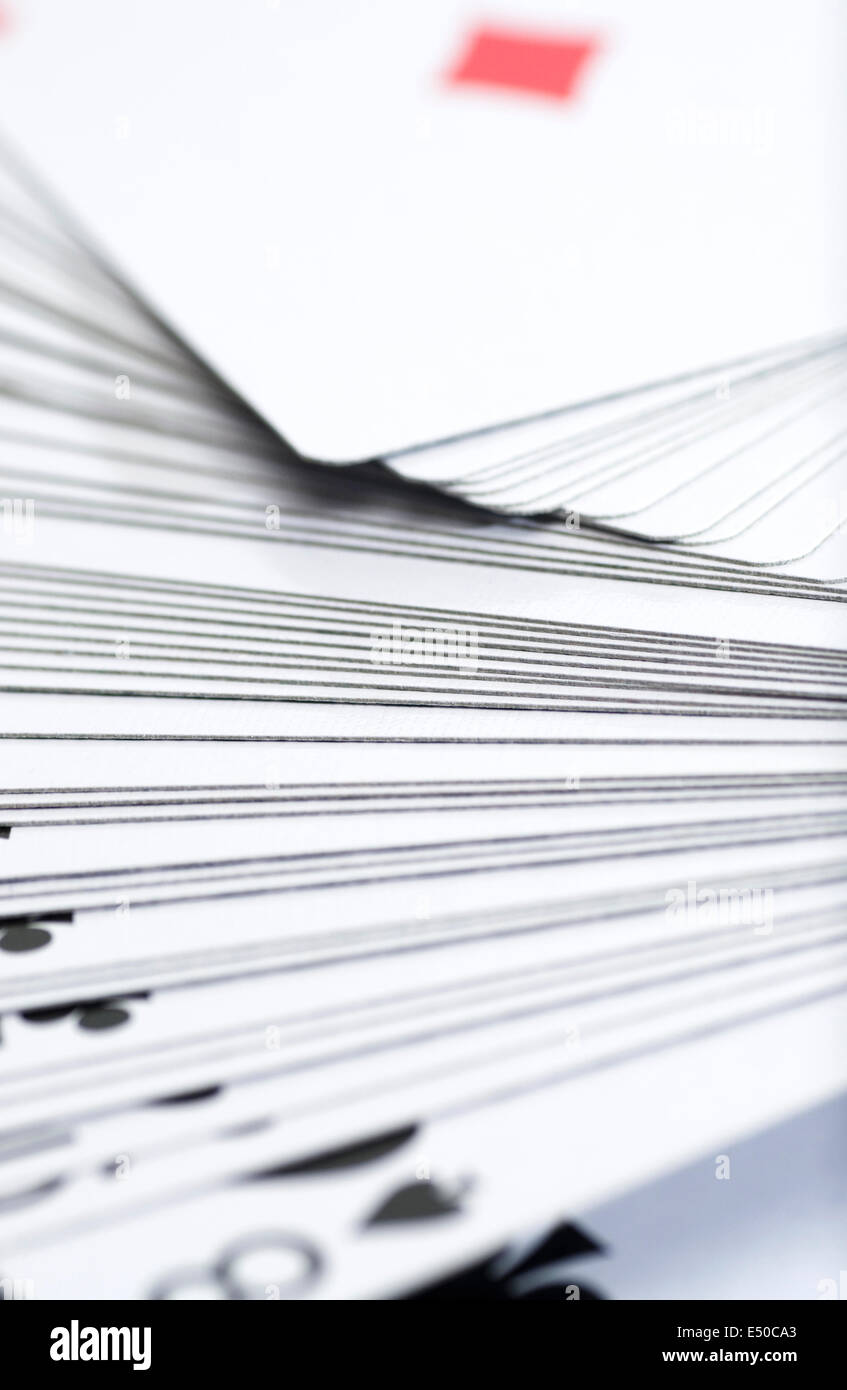 Poker cards picture over white background Stock Photo - Alamy