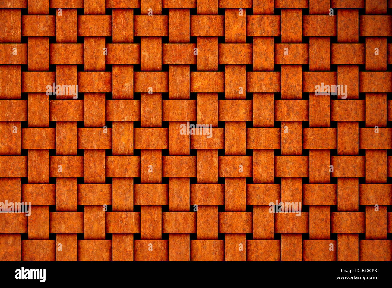 Fabric made ??of rusty tin Stock Photo - Alamy