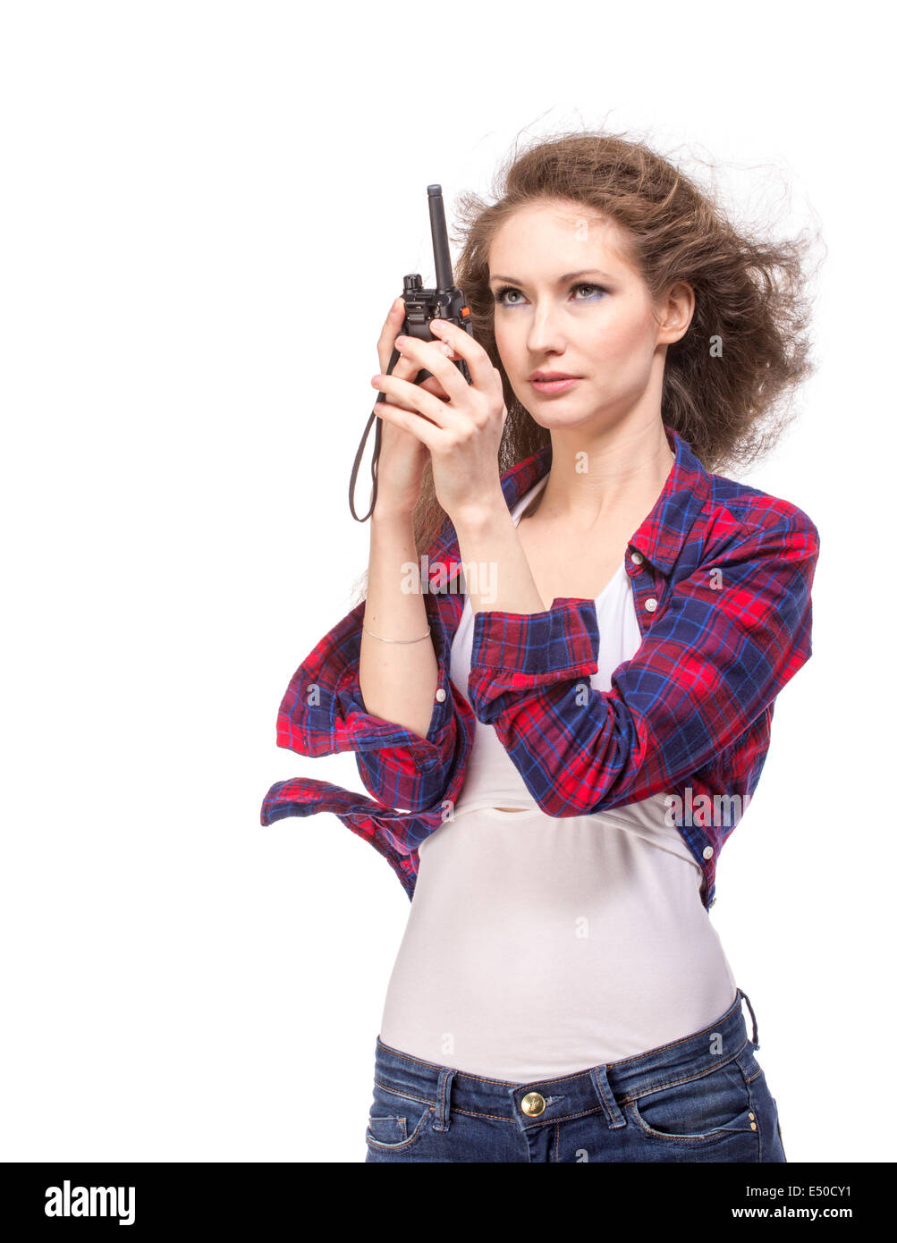 Girl cb radio hi-res stock photography and images - Alamy