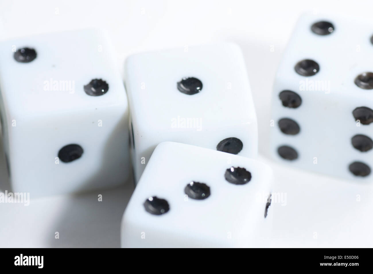 Dice picture over white background with details Stock Photo - Alamy