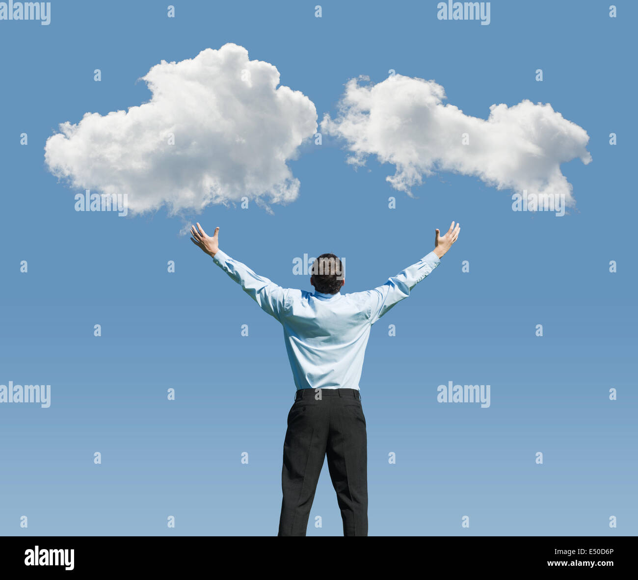 man and clouds Stock Photo - Alamy