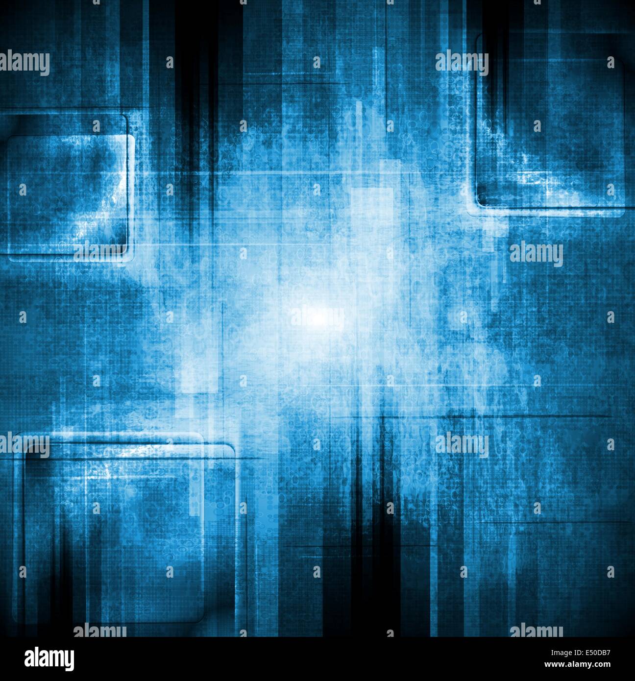 Grunge hi-tech blue design Stock Photo - Alamy