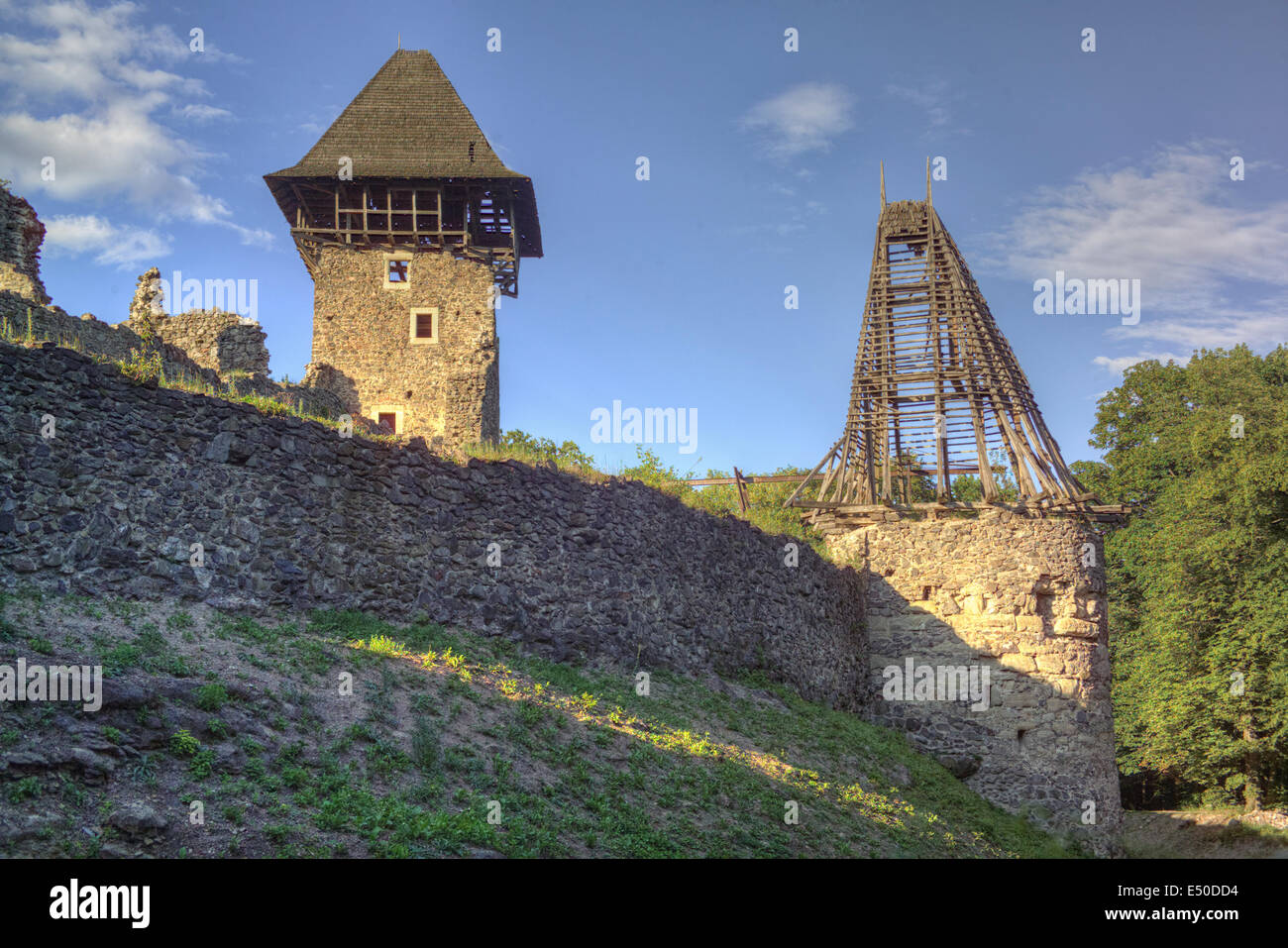 Nevitsky Castle ruins Stock Photo - Alamy