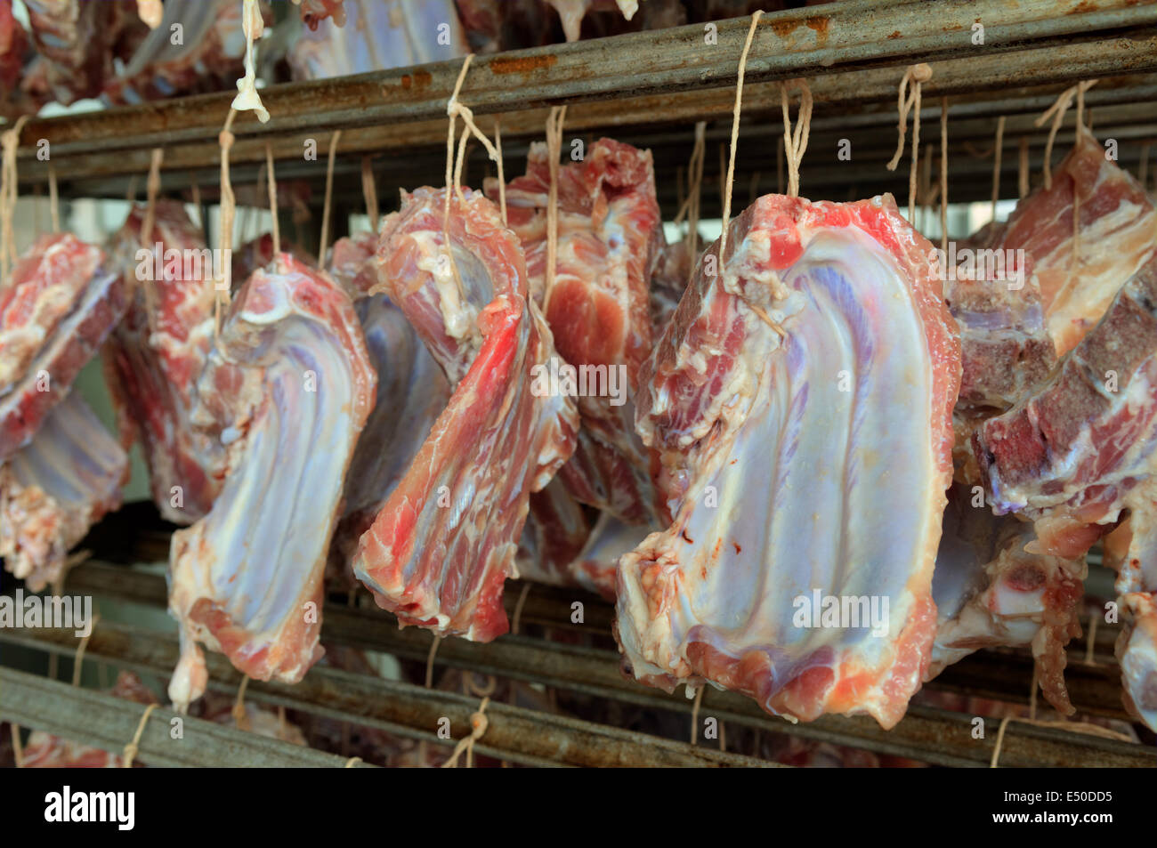 Pork factory conveyor belt hi-res stock photography and images - Alamy
