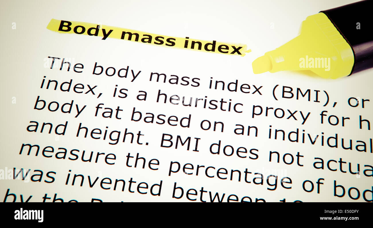 Body Mass Index Stock Photo - Alamy