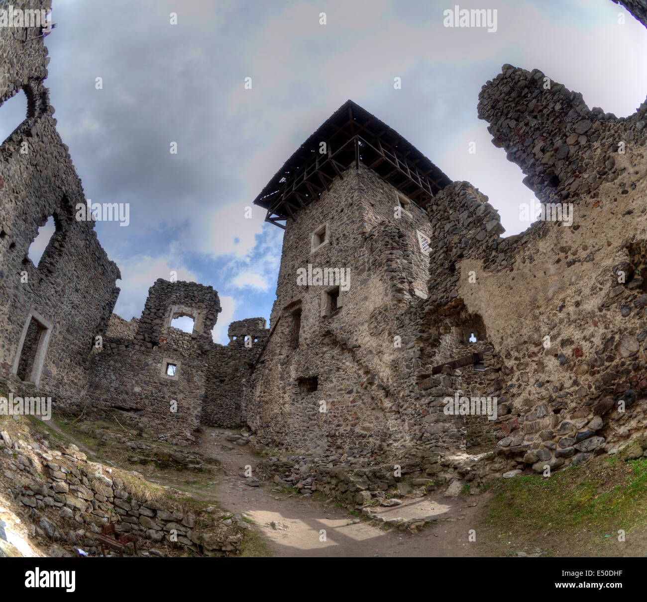 Nevitsky Castle ruins Stock Photo - Alamy