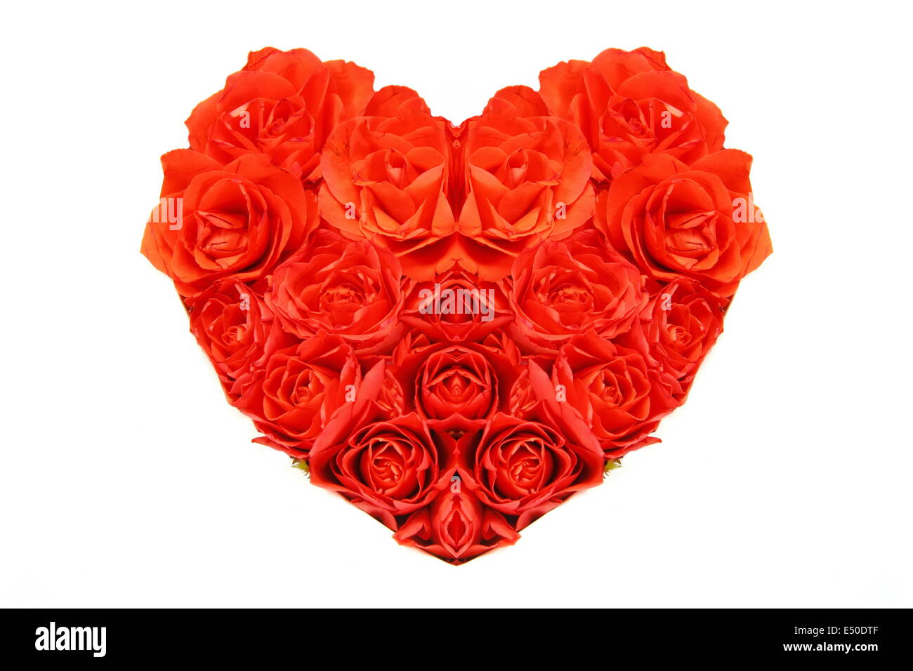 Heart shaped rose petals Cut Out Stock Images & Pictures - Alamy