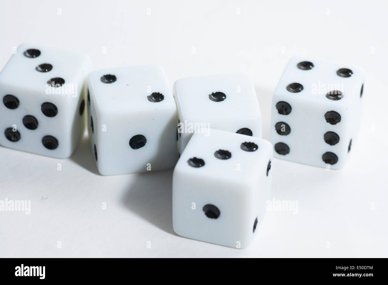Dice picture over white background with details Stock Photo - Alamy