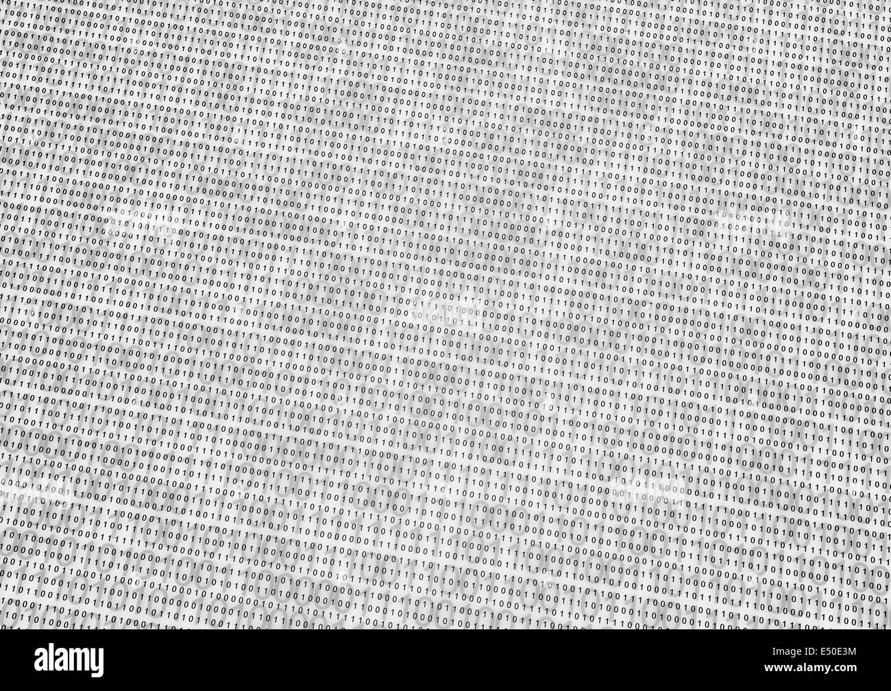Binary matrix computer data Black and White Stock Photos & Images - Alamy