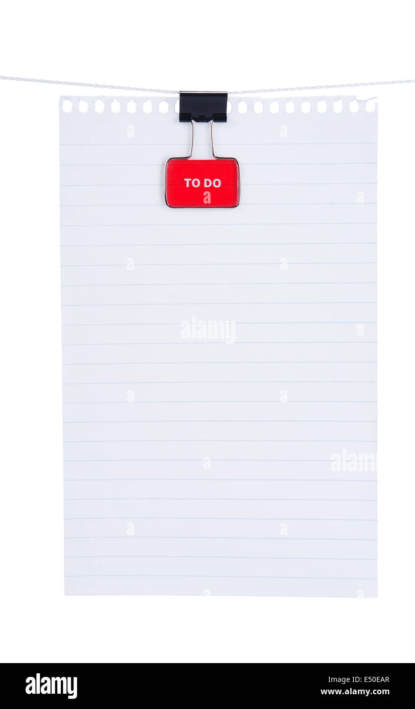 Blank note paper Stock Photo - Alamy