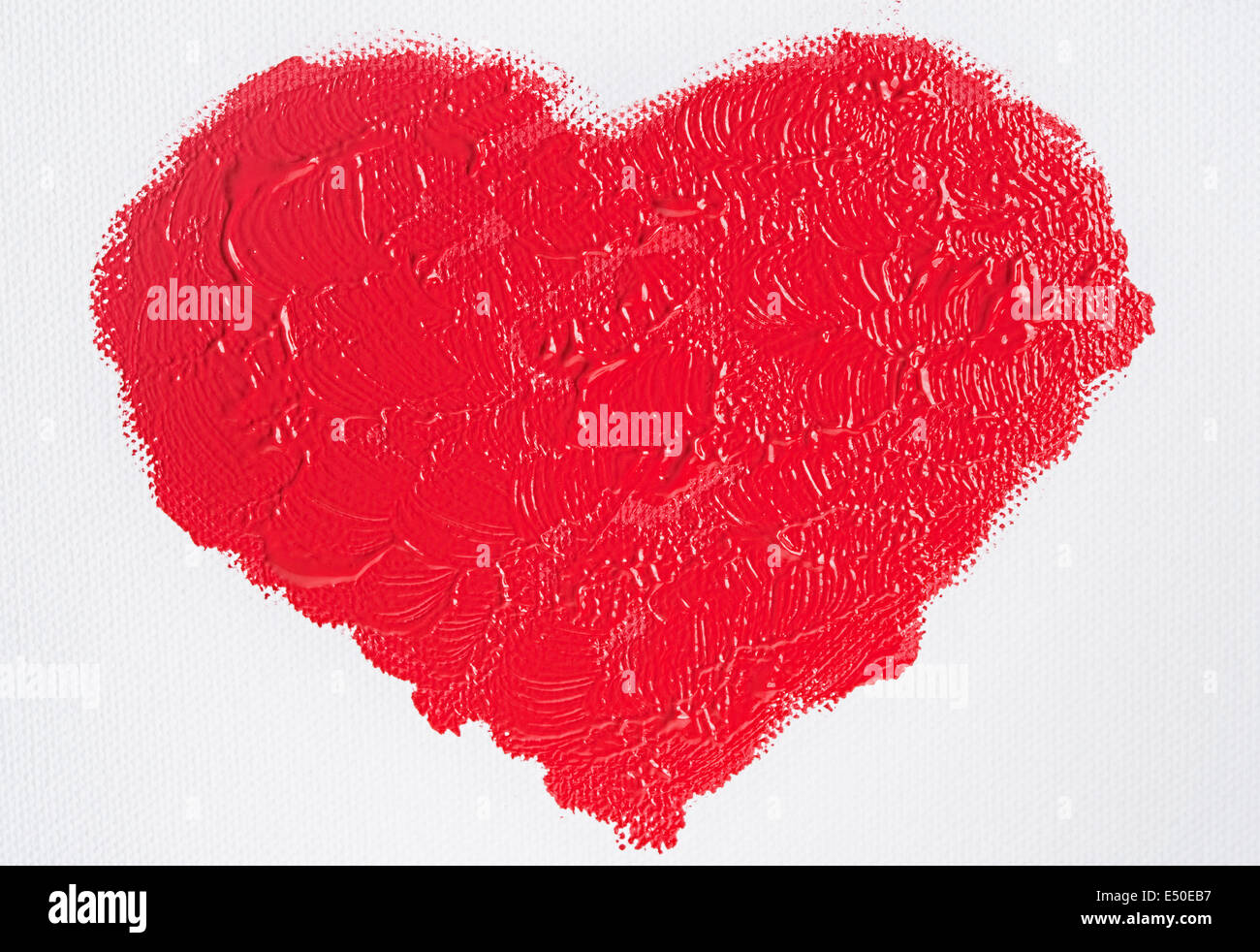 painted red heart Stock Photo - Alamy
