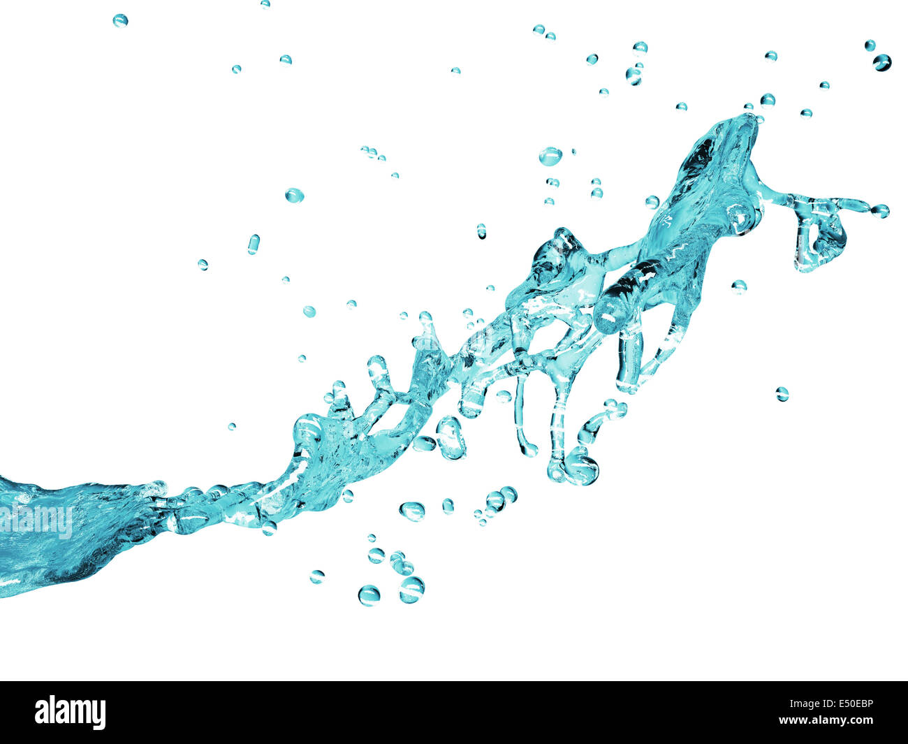 Splash of water illustration Cut Out Stock Images & Pictures - Alamy