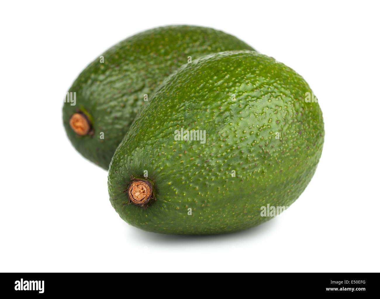 Pair of green ripe avocado Stock Photo - Alamy