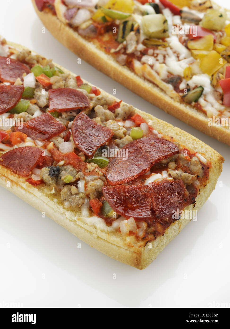 French Bread Pizza Stock Photo - Alamy