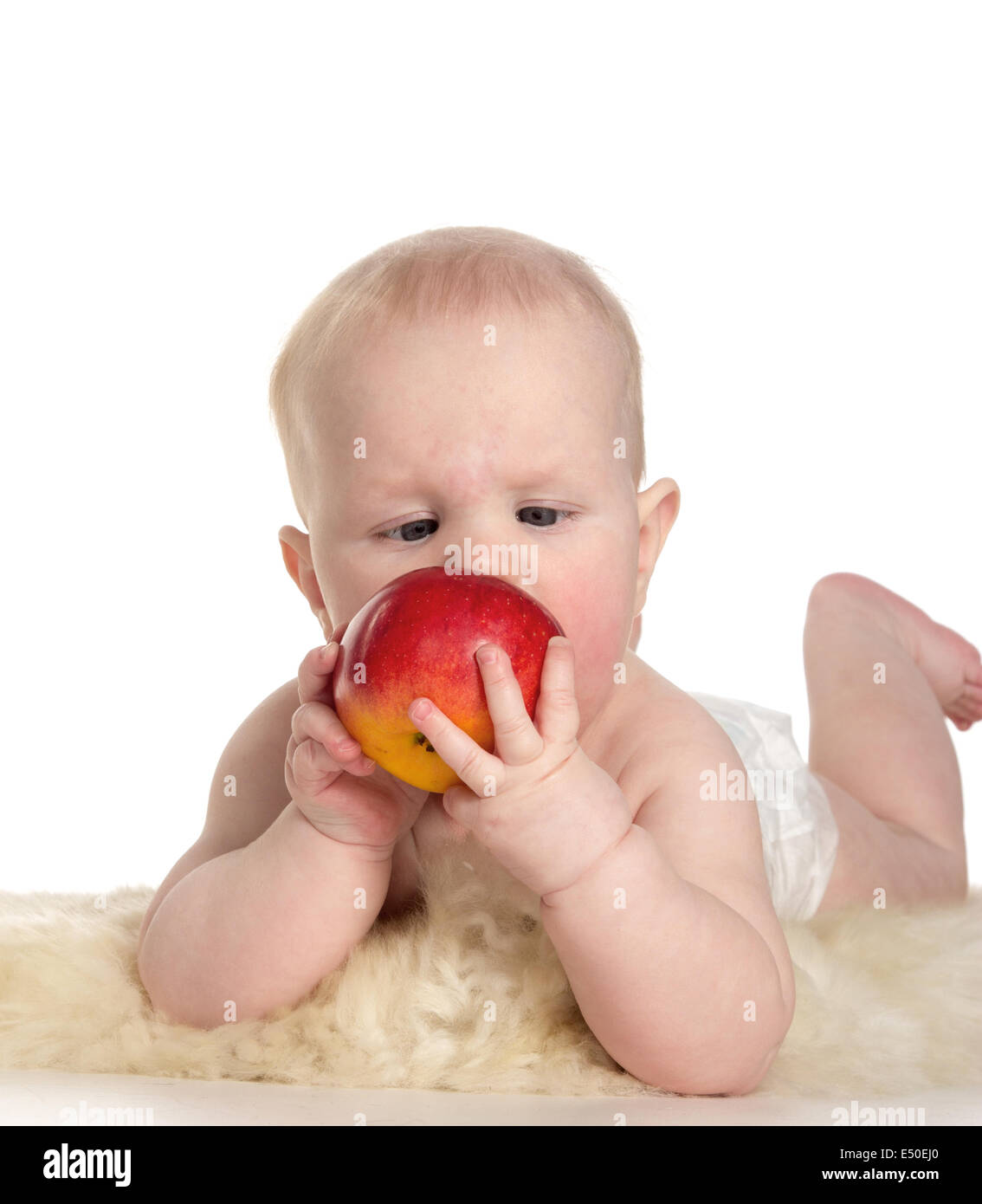 Baby with samurai sword Stock Photo - Alamy