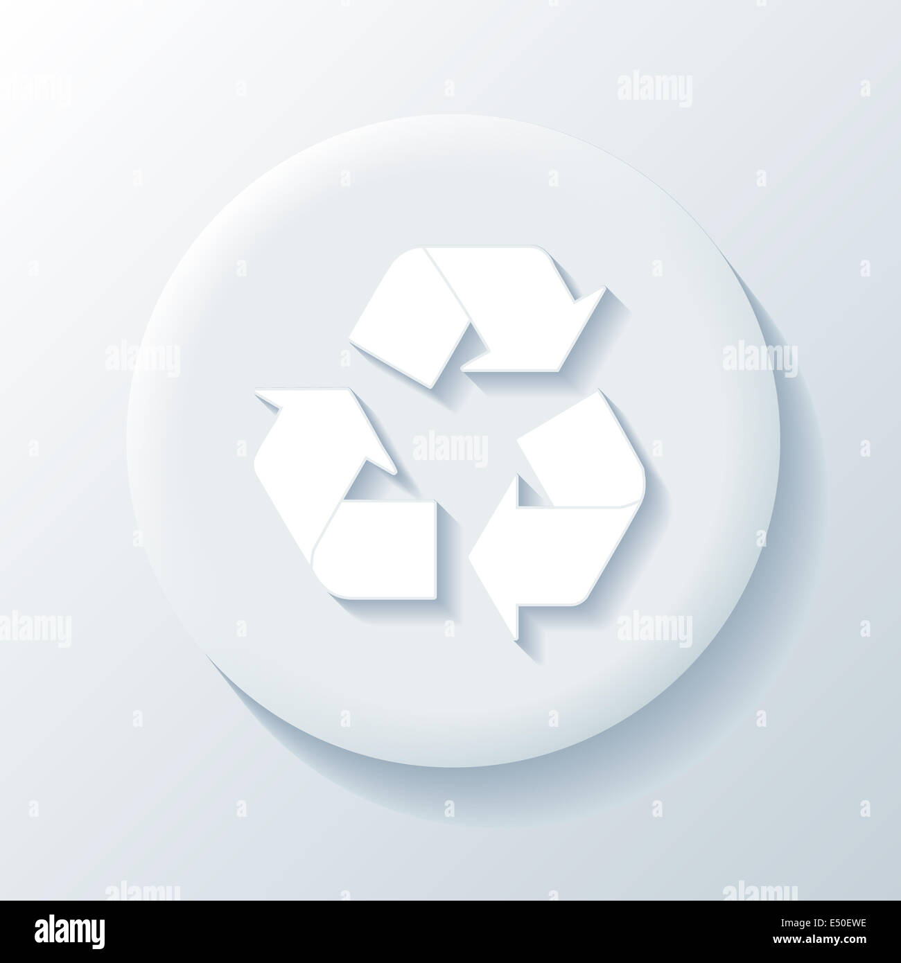 Recycling 3D Paper Icon Stock Photo - Alamy