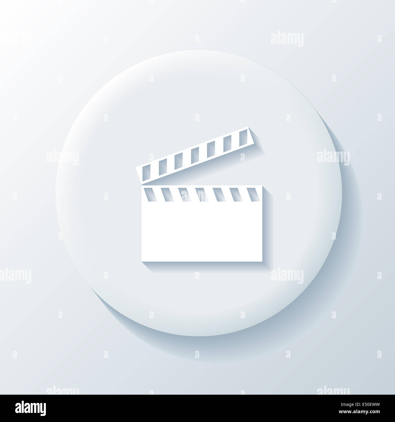 Movie 3D Paper Icon Stock Photo - Alamy