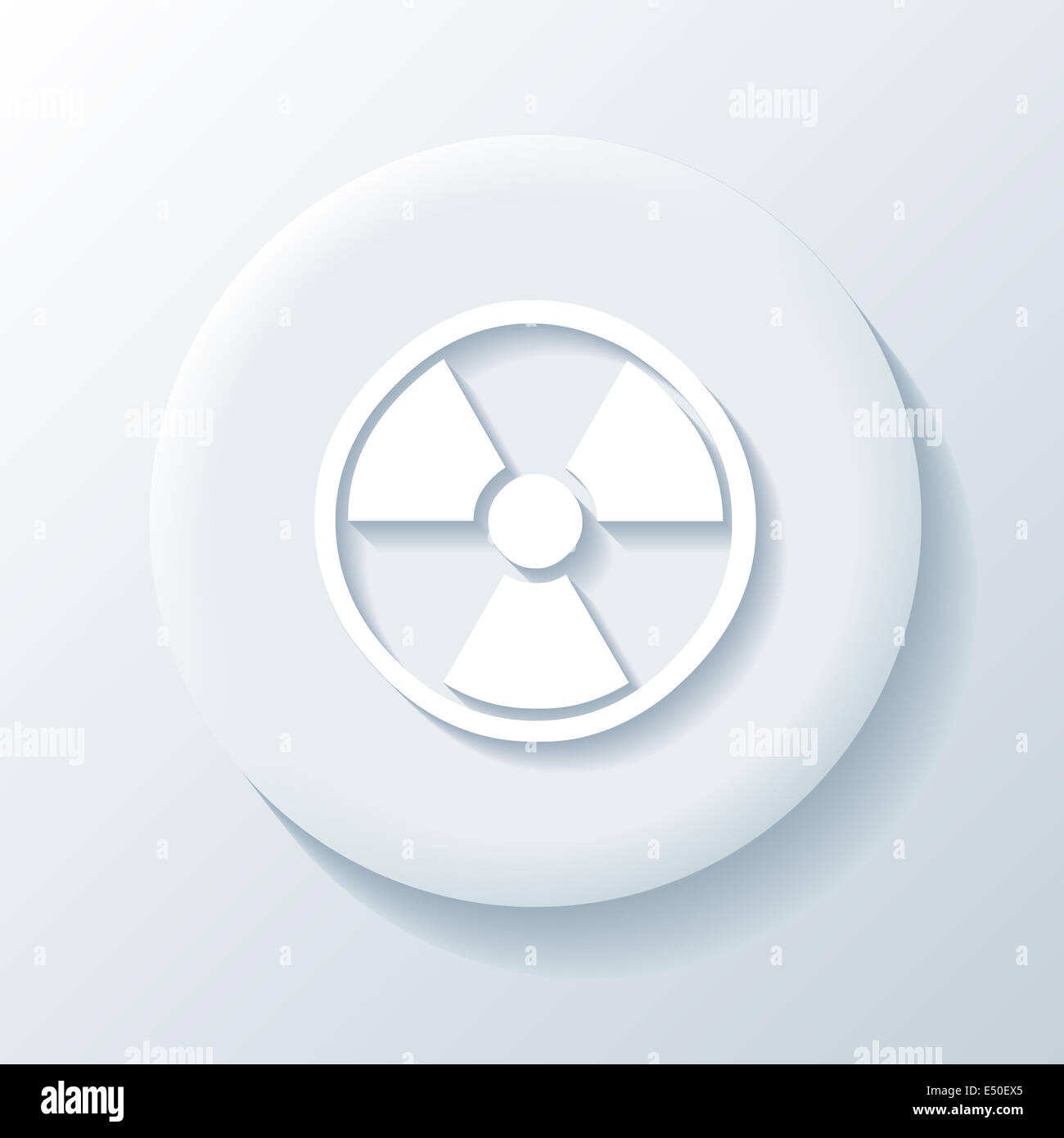 Nuclear 3D Paper Icon Stock Photo - Alamy